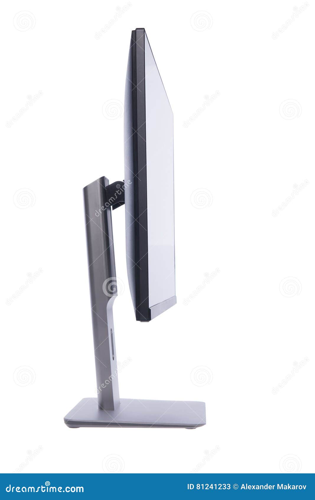 New Monitor, Computer Display, Side View Stock Image - Image of display ...