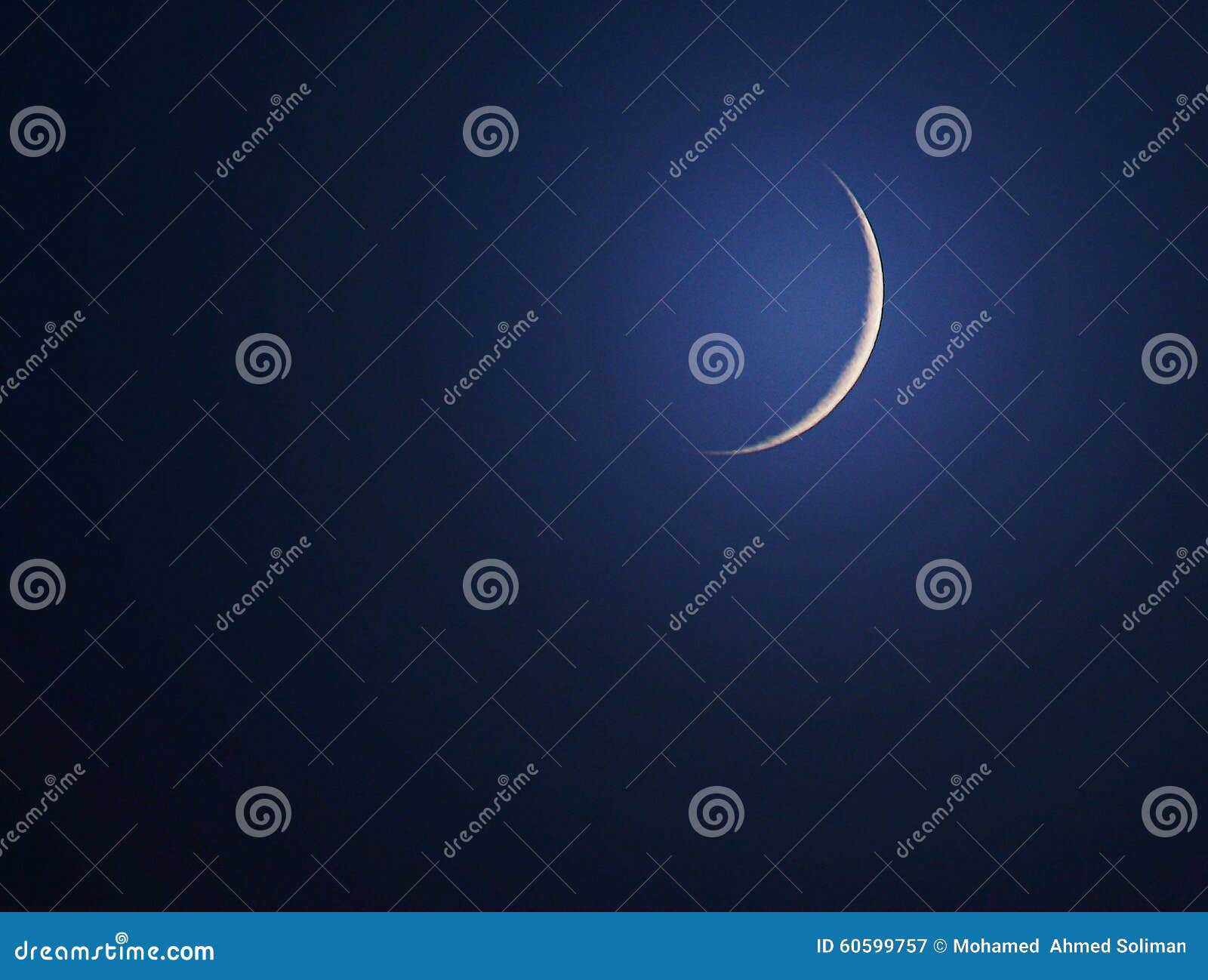 New moon or crescent stock image. Image of space, iftar - 60599757