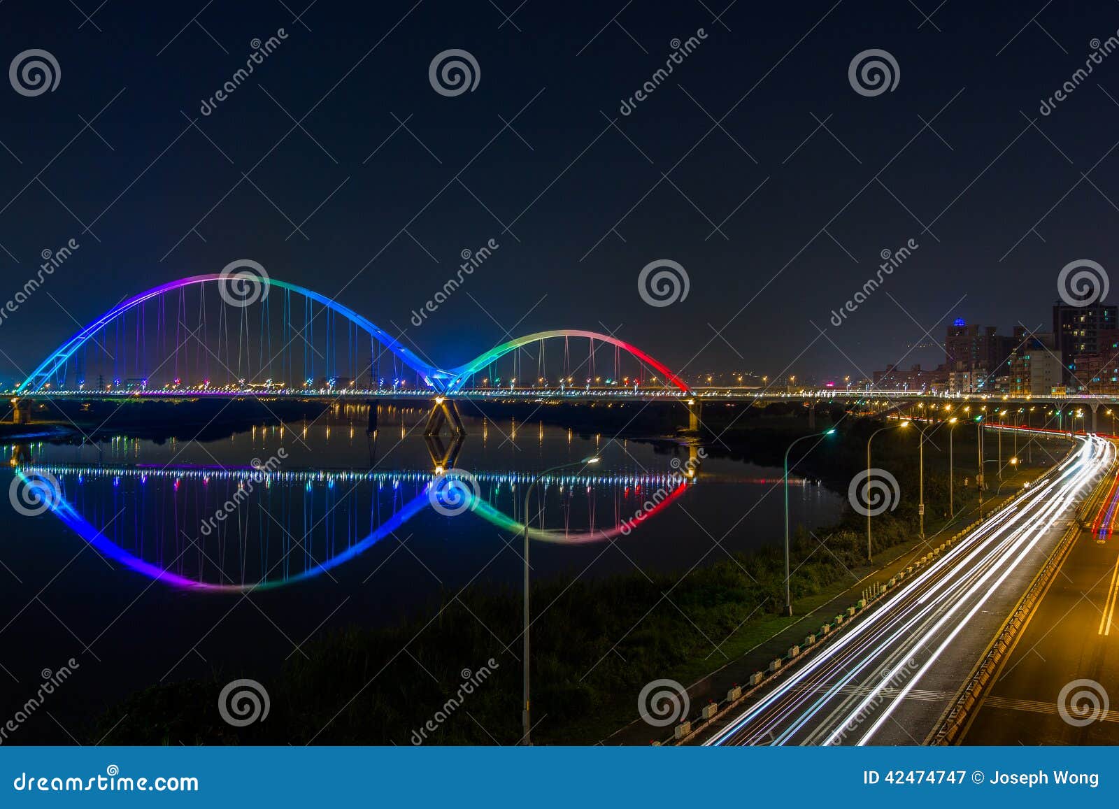 Moon Bridge In Dahu Park, Taipei Stock Photography | CartoonDealer.com ...