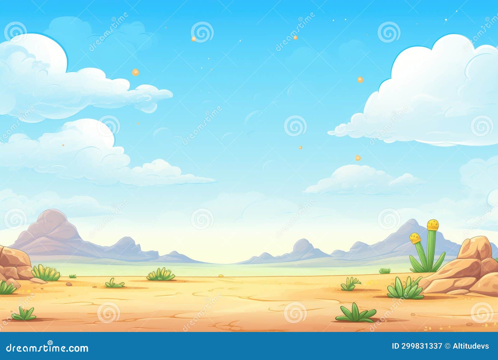 New Moon Sky Over Open Desert Land Stock Image - Image of generated ...