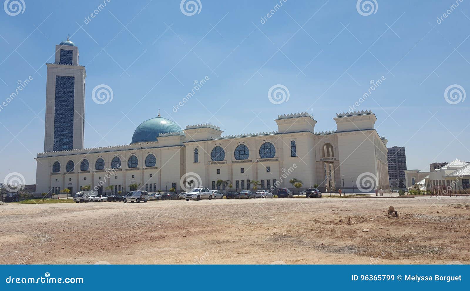 New mosque from Oran stock image. Image of bluesea, algeria - 96365799