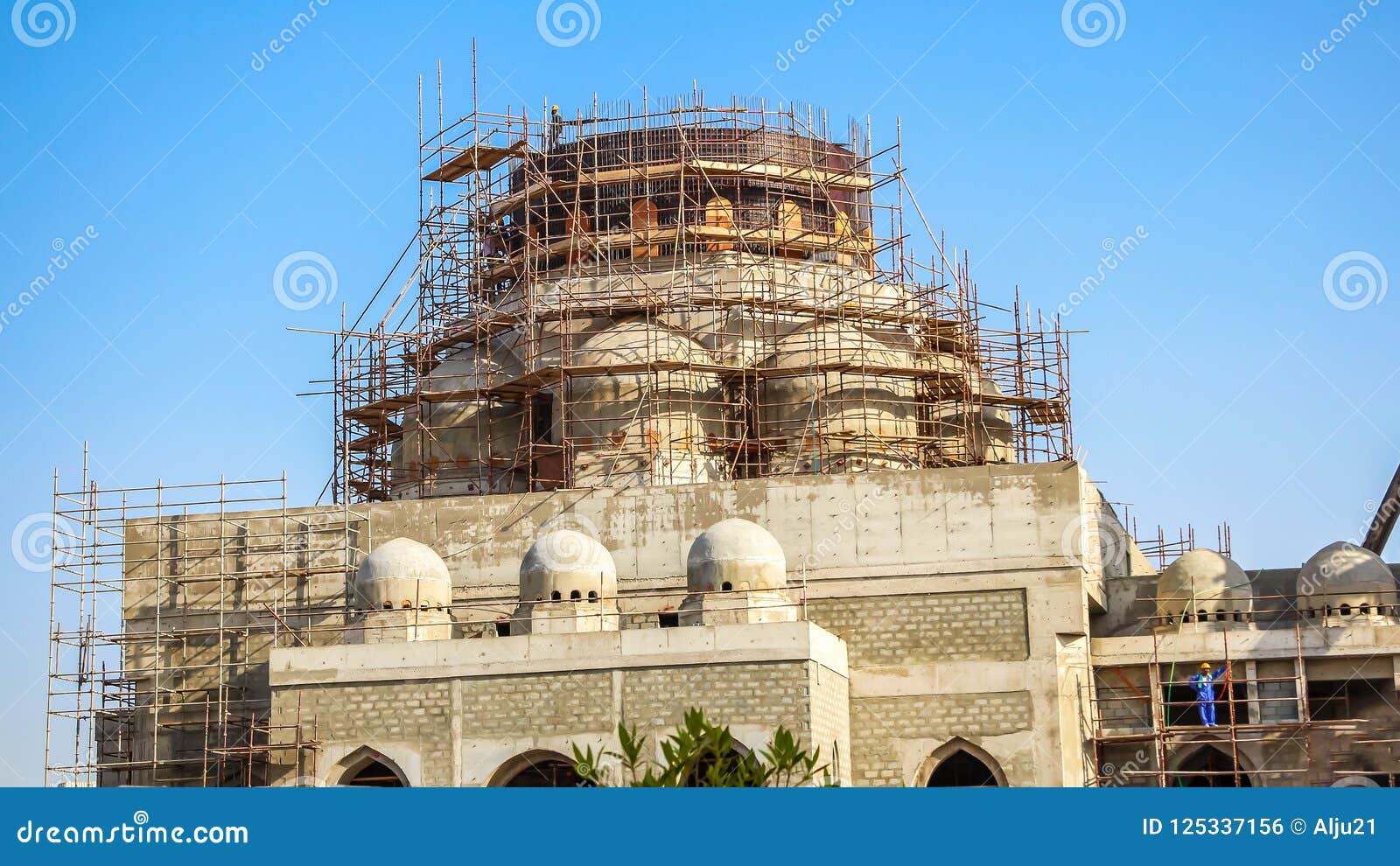 New Mosque Under Construction, Dubai, UAE Stock Photo - Image of dubai ...