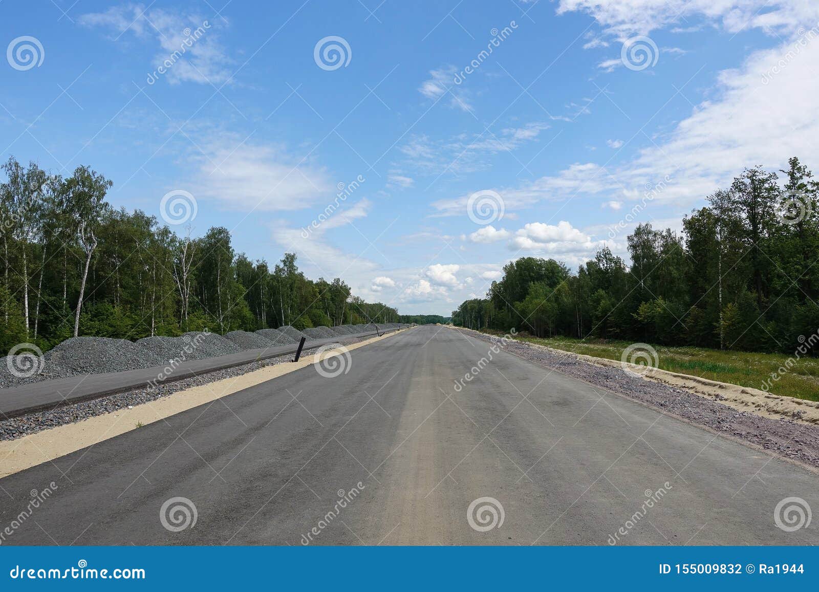 New Multi-lane Highway Under Construction Stock Photo - Image of ...