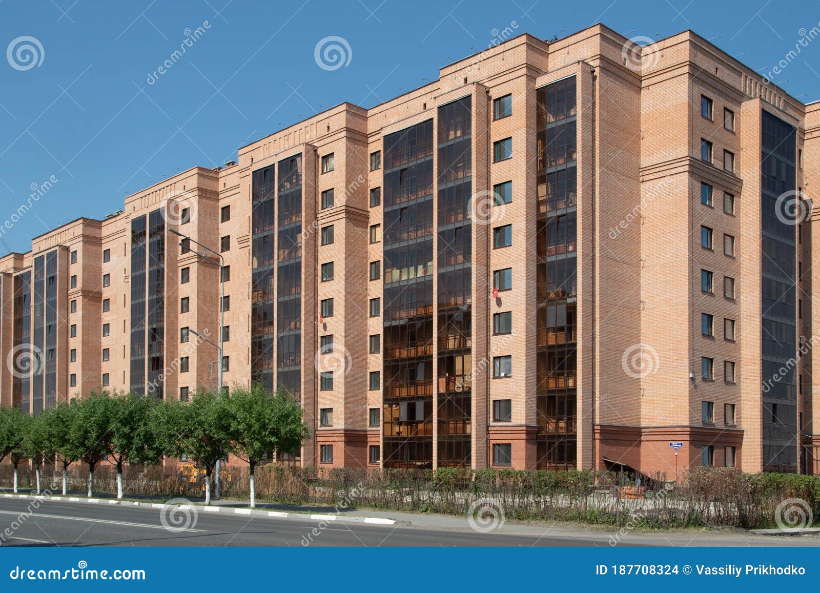 New Multi-storey Brick House Stock Photo - Image of business ...