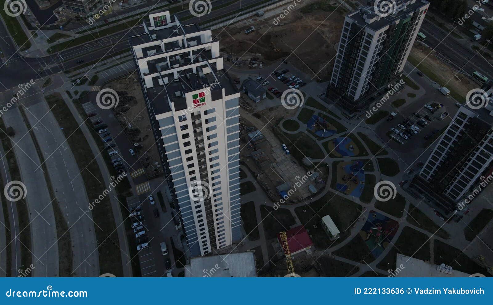 New Multi-storey Buildings. New Building Block. Work is Underway at the ...