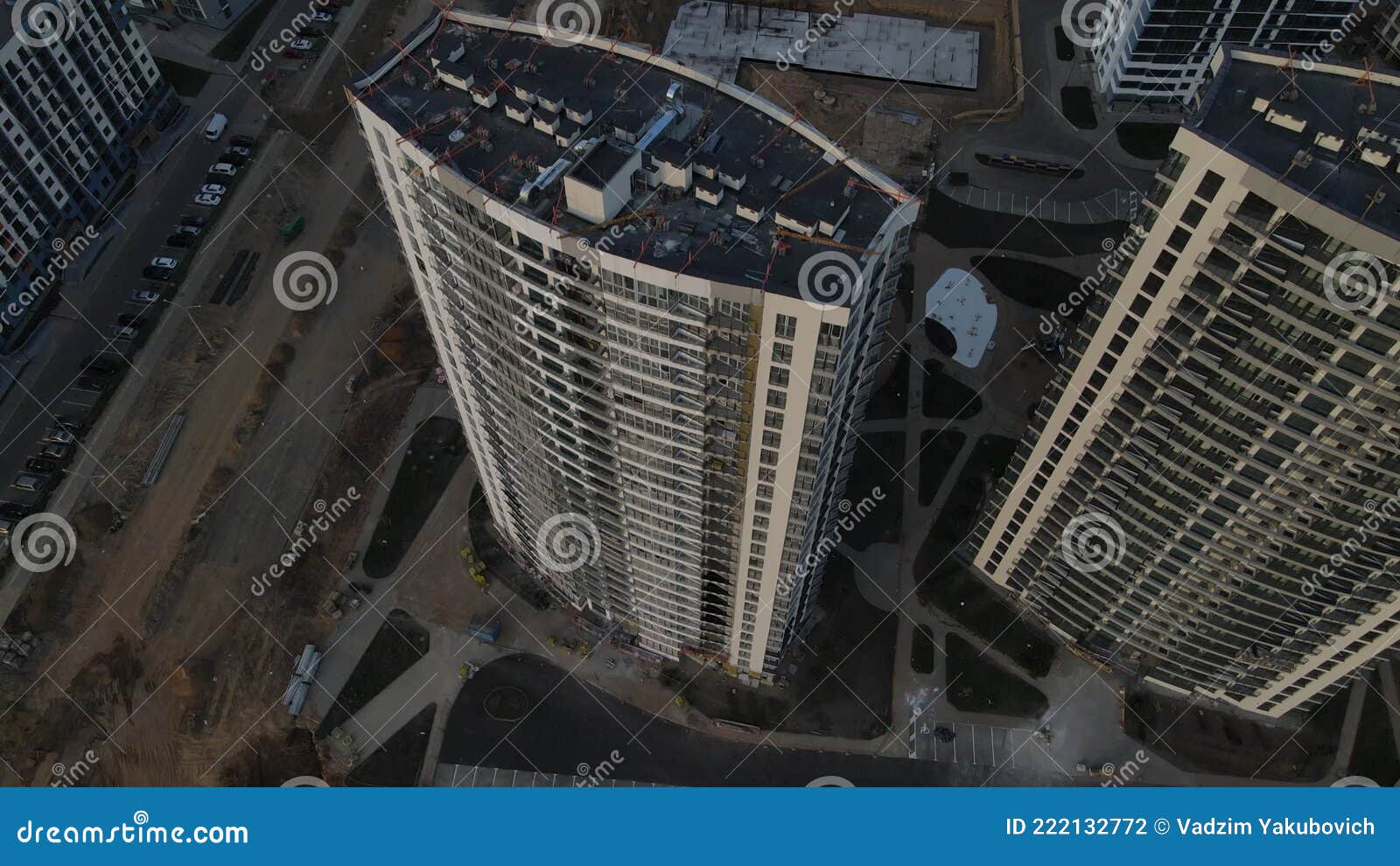 New Multi-storey Buildings. New Building Block. Work is Underway at the ...