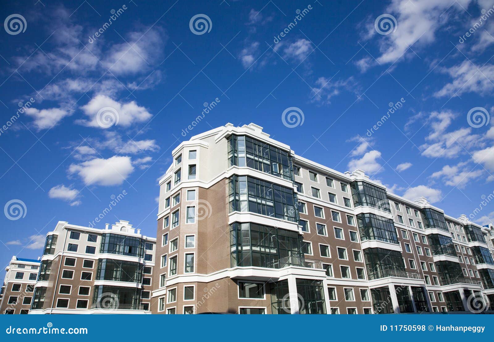 New multi-story apartment stock photo. Image of cloudscape - 11750598