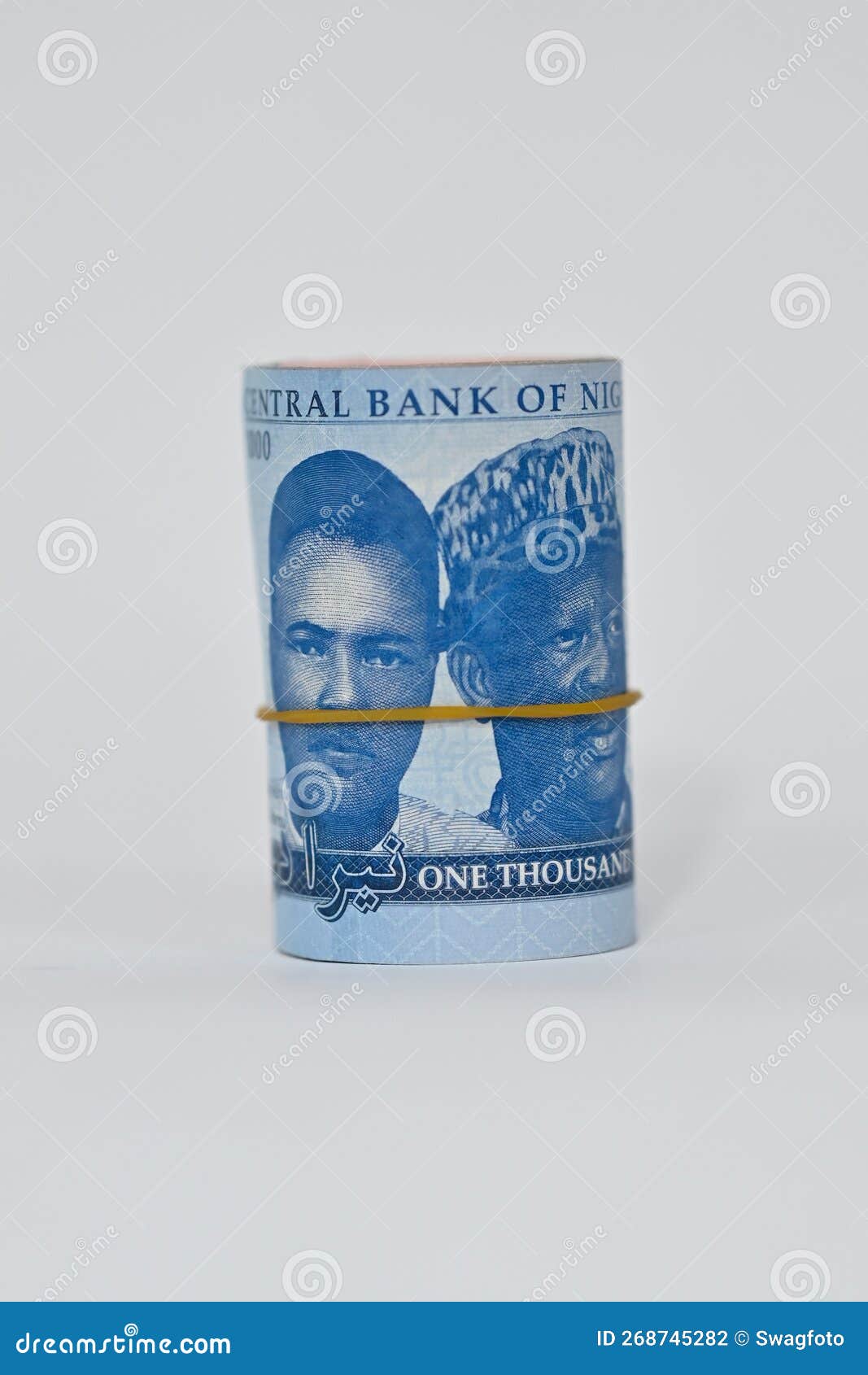 The Current Naira Banknote and Features the Head of State Stock Photo ...