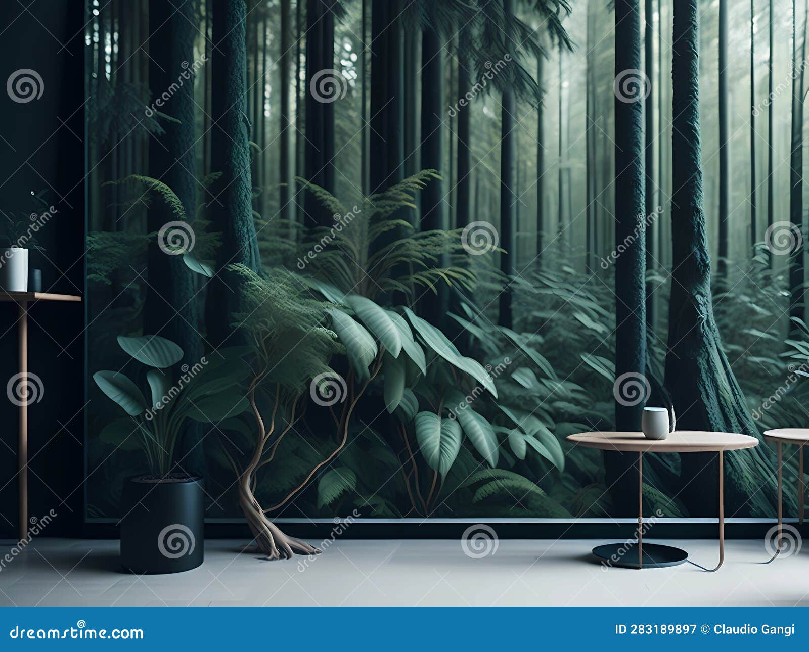 New Naturalism Design Marries Simple Surfaces Stock Image ...