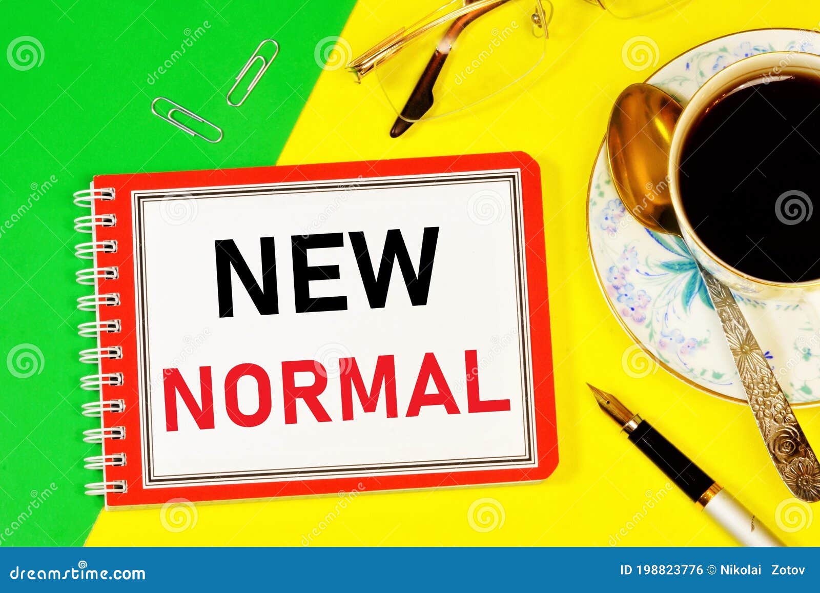 New Norm. Text Label in Notepad, Business Rules Stock Photo - Image of ...