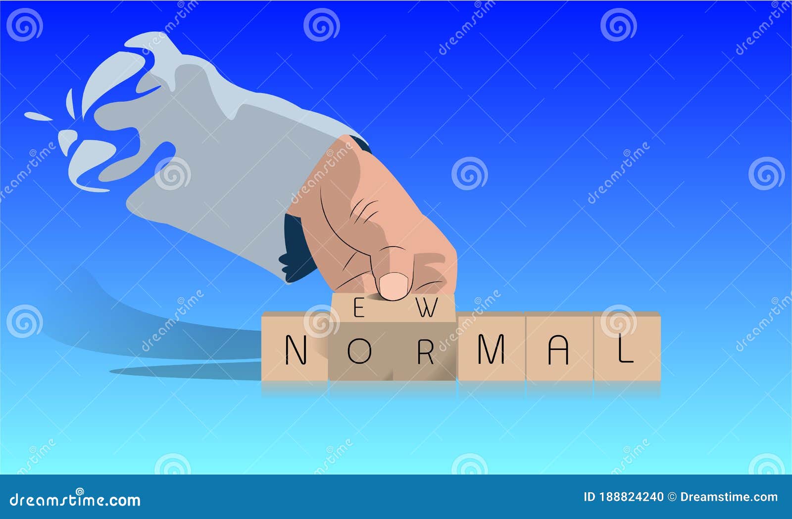 New Normal Illustrations To Stay on the Health Protocol Stock ...