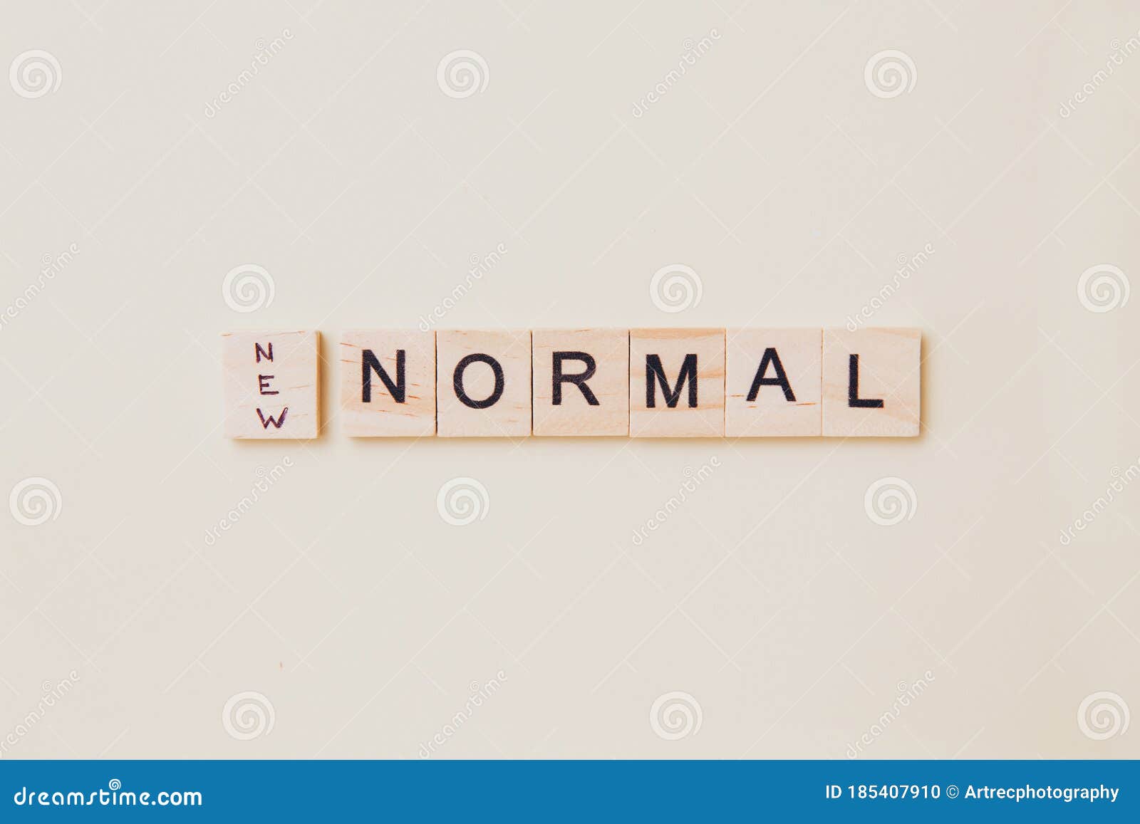 New Normal Background Text on Light Background Stock Photo - Image of ...