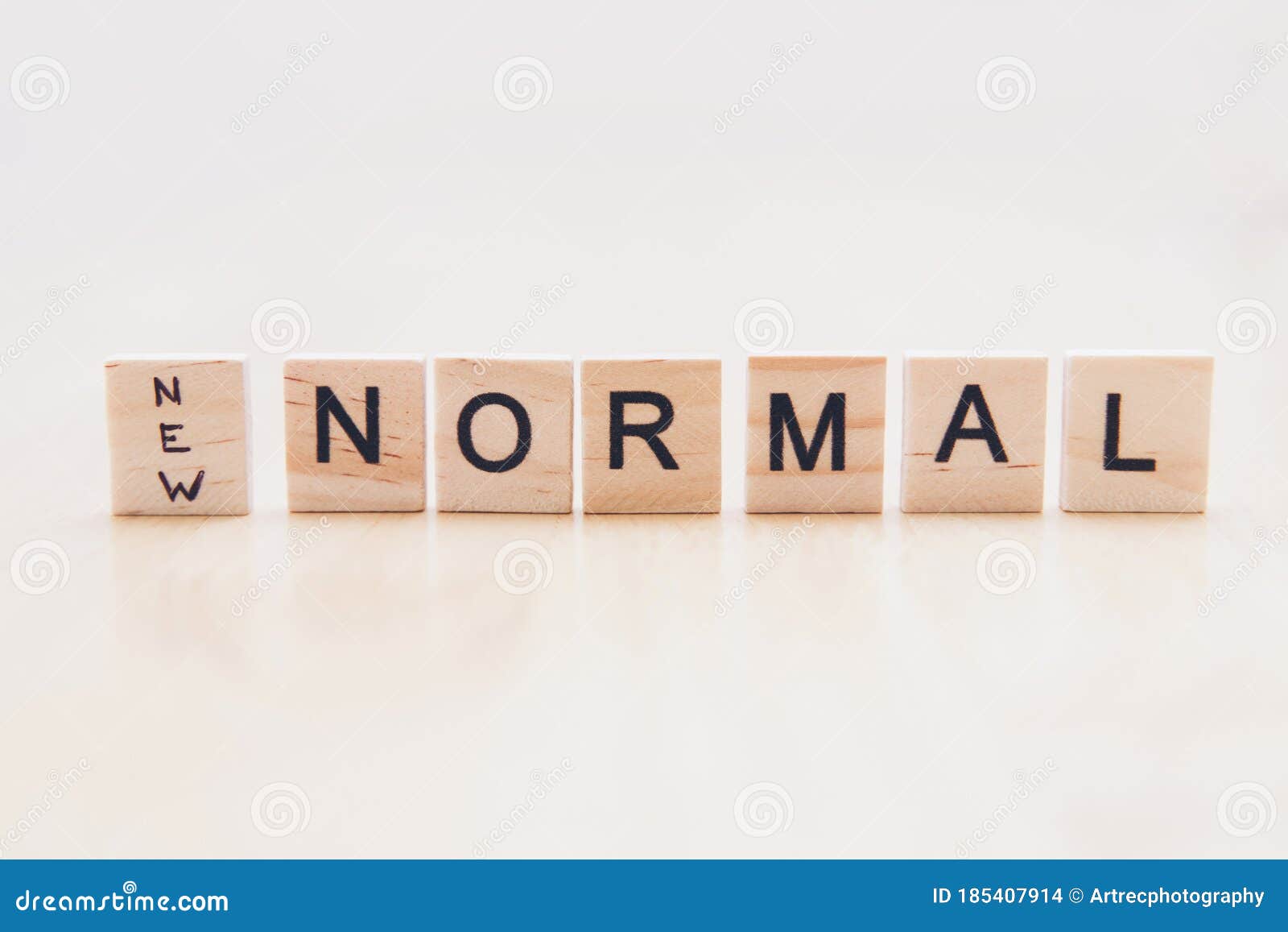 New Normal Background Text on Light Background Stock Photo - Image of ...
