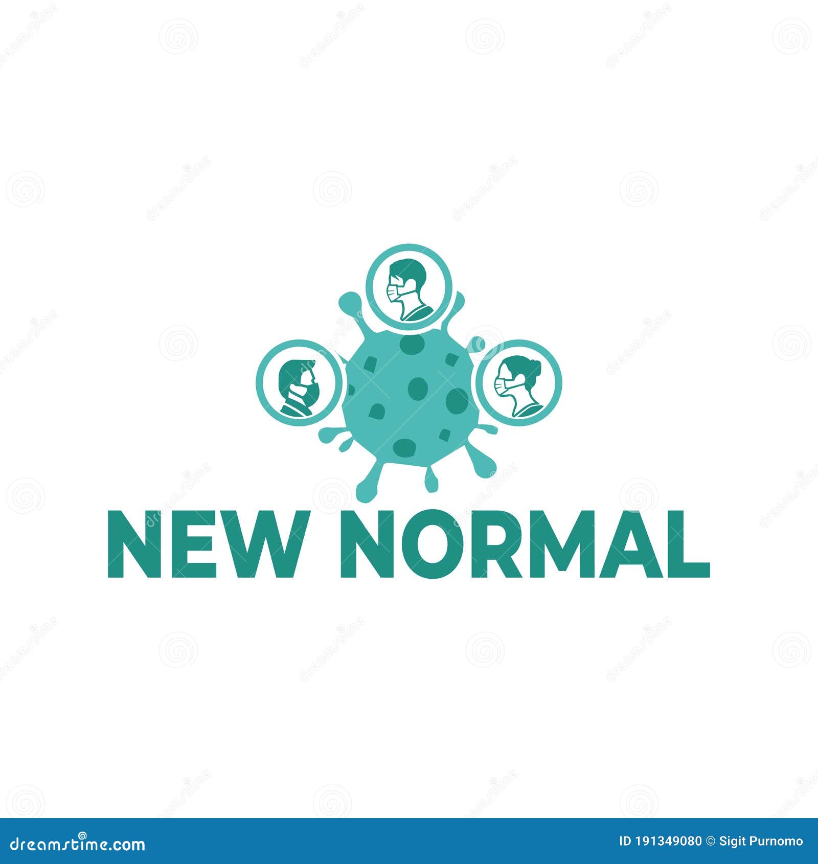 New Normal Concept Icon Illustration Stock Vector - Illustration of ...