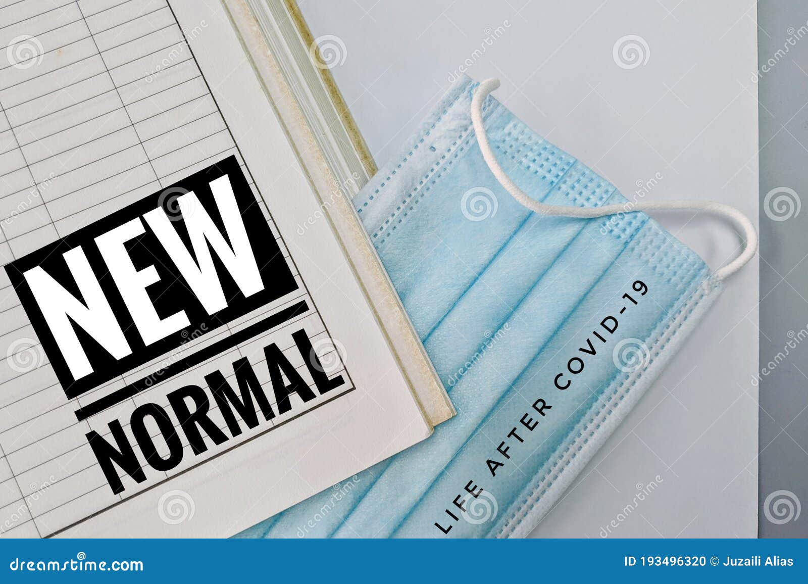 New Normal after COVID-19 Coronavirus Pandemic Concept. Stock Photo ...
