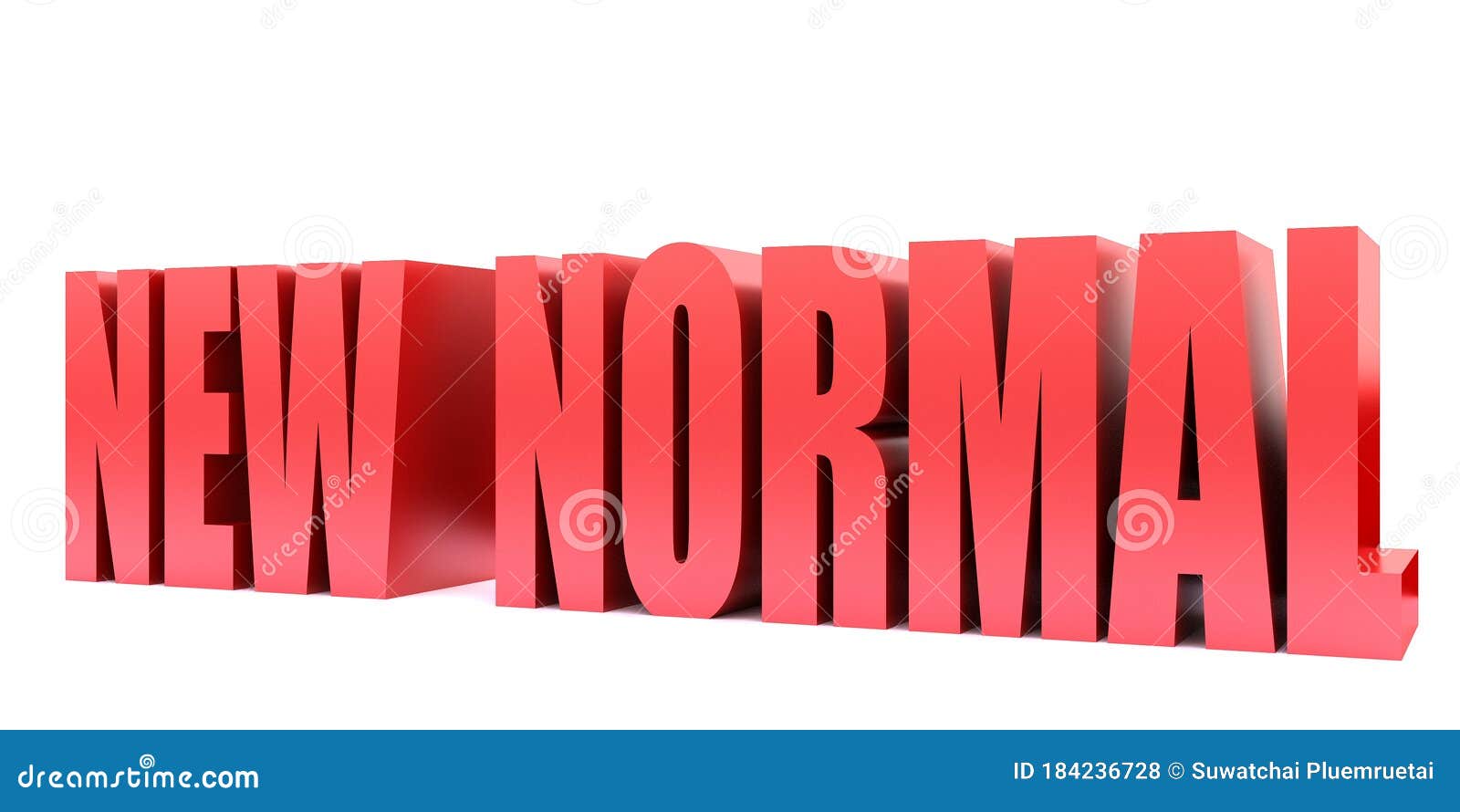 New normal, 3d rendering stock illustration. Illustration of planning ...