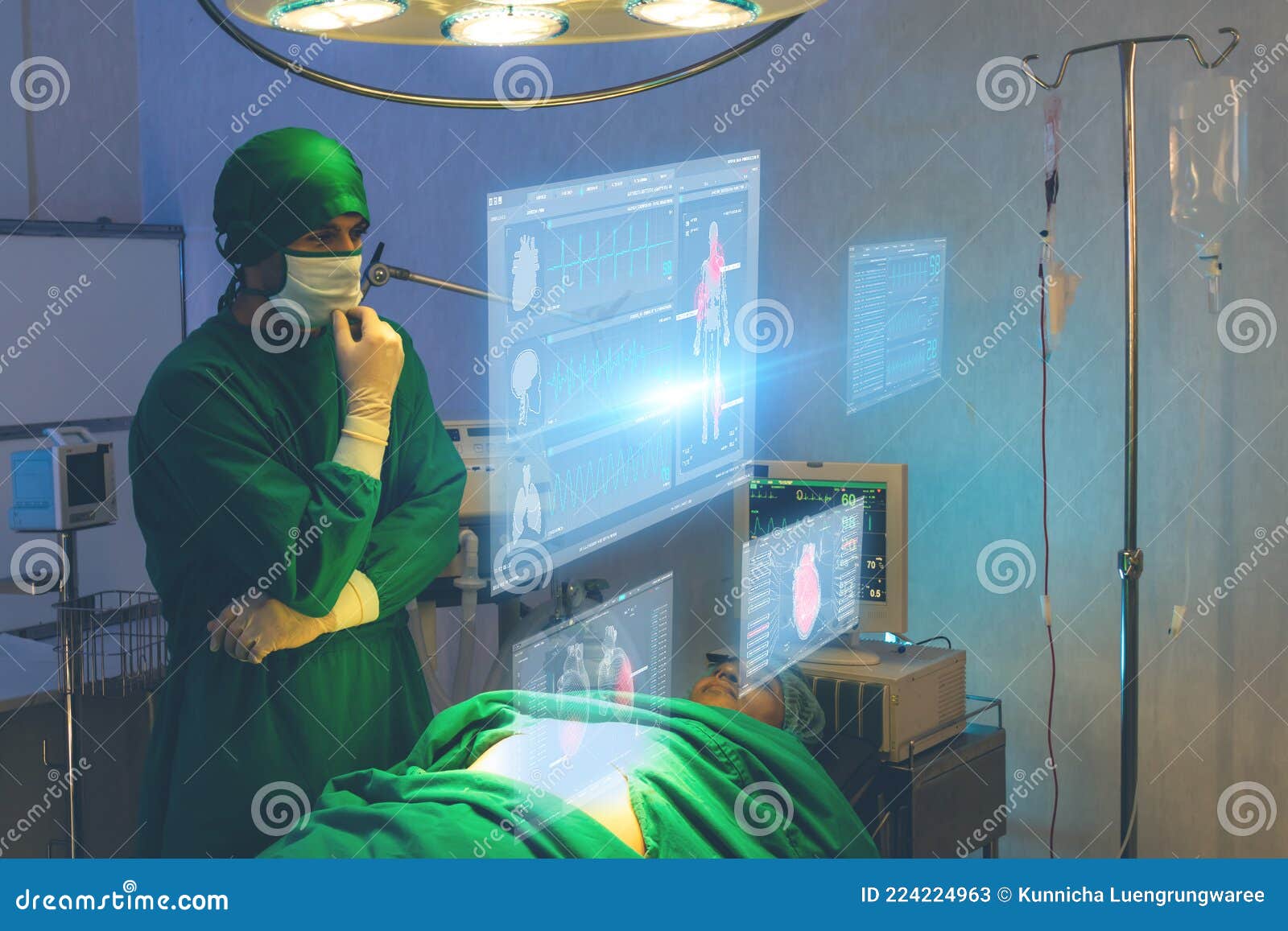 New Normal Futuristic Technology in Medical Concept Doctor Anlysis ...