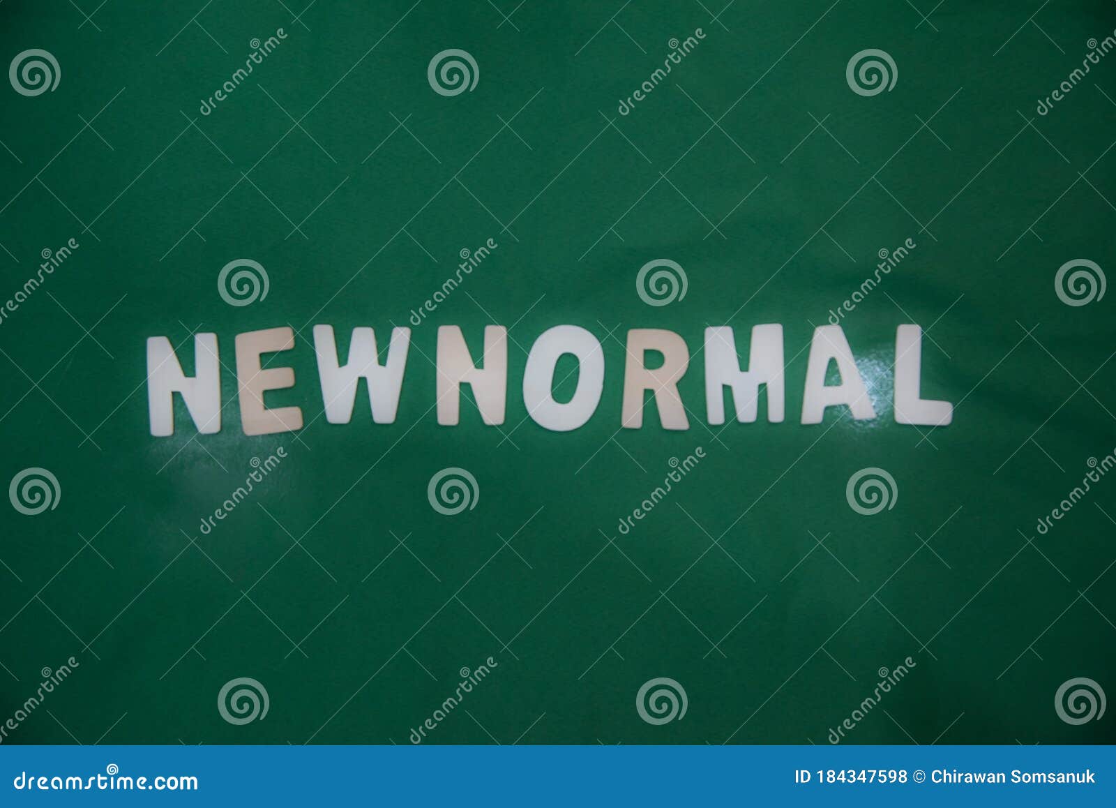 New Normal on Green Background Stock Photo - Image of disease, covid19 ...