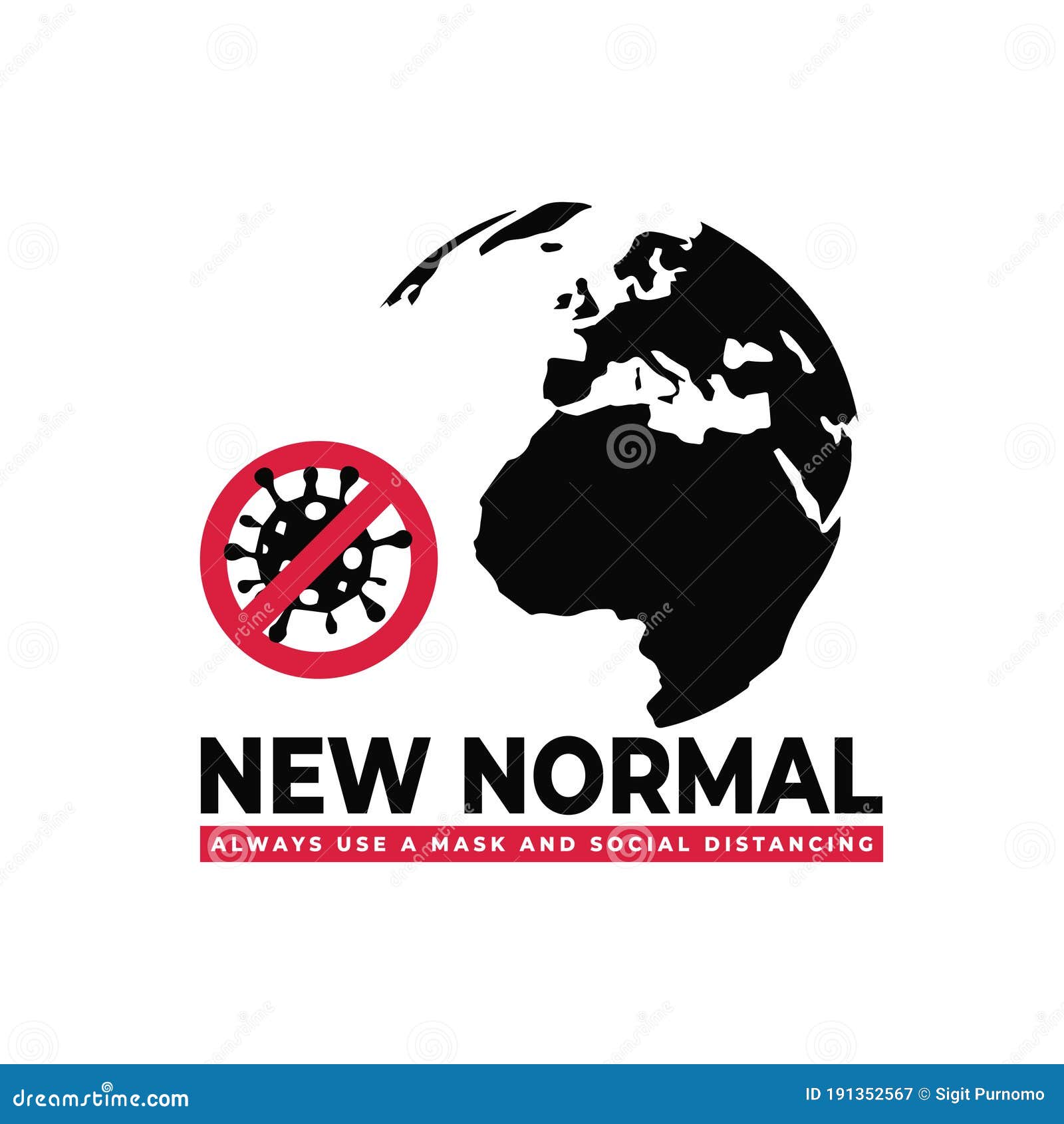 New Normal Icon Vector Illustration Stock Vector - Illustration of ...