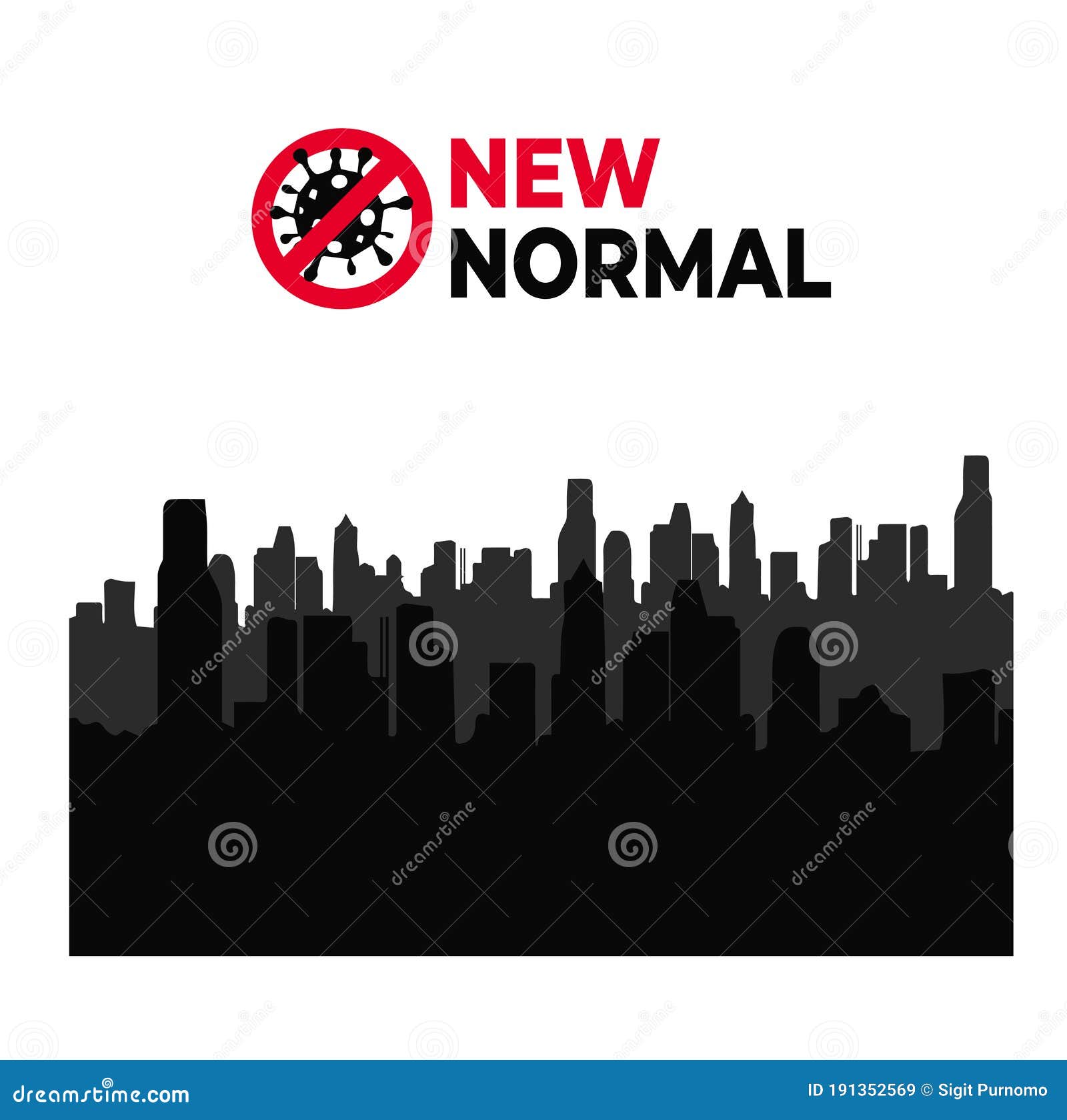 New Normal Icon Vector Illustration Stock Vector - Illustration of ...