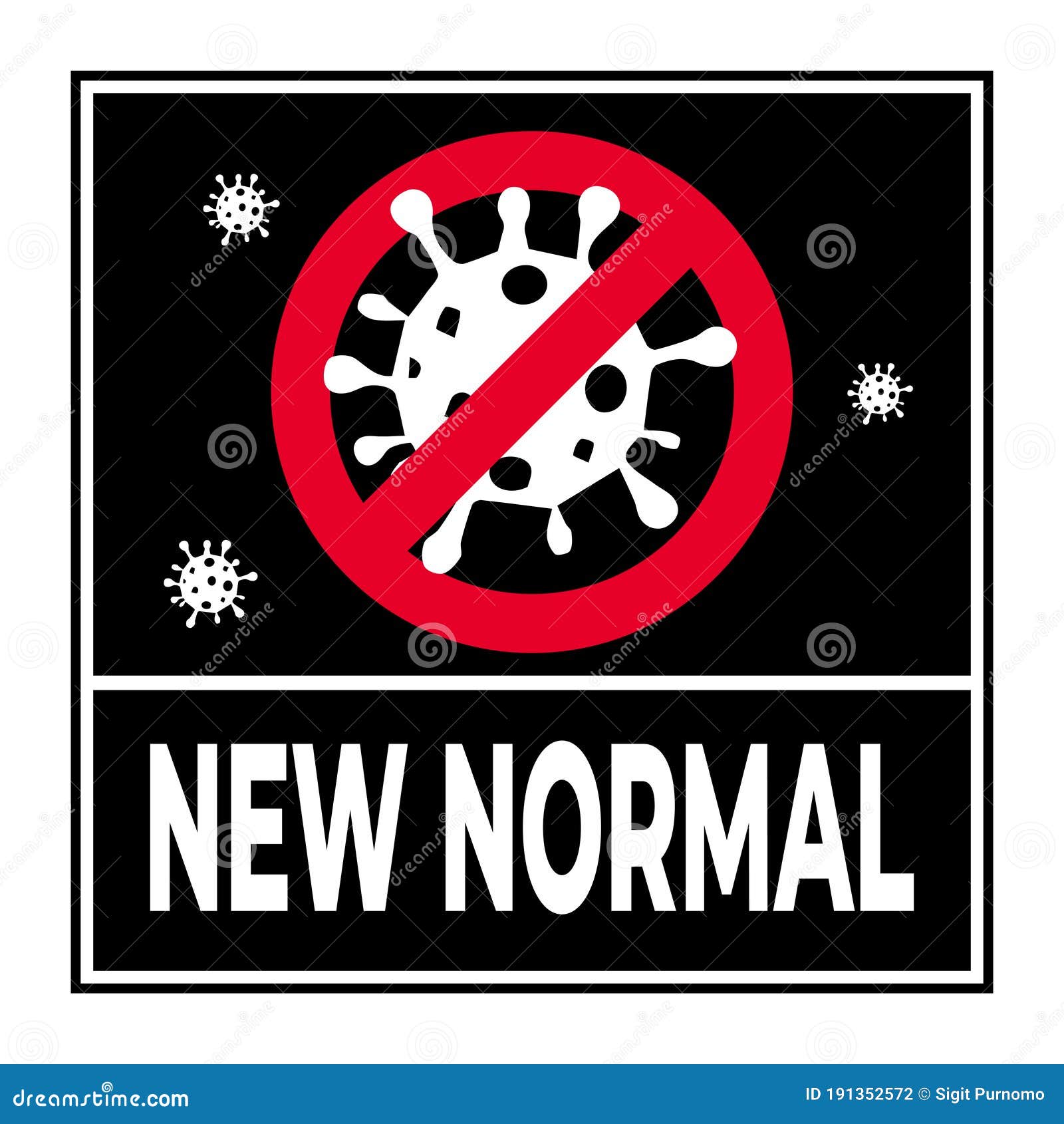 New Normal Icon Vector Illustration Stock Vector - Illustration of ...