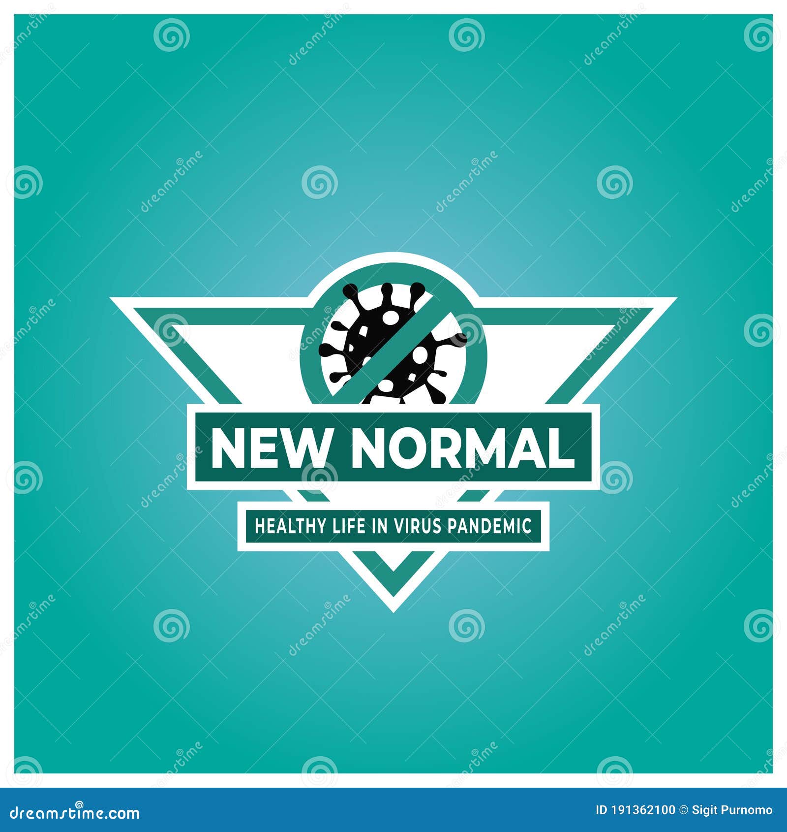 New Normal Icon Vector Illustration Stock Vector - Illustration of ...