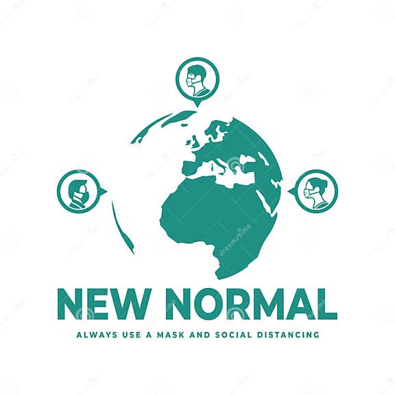 New Normal Icon Vector Illustration Stock Vector - Illustration of ...