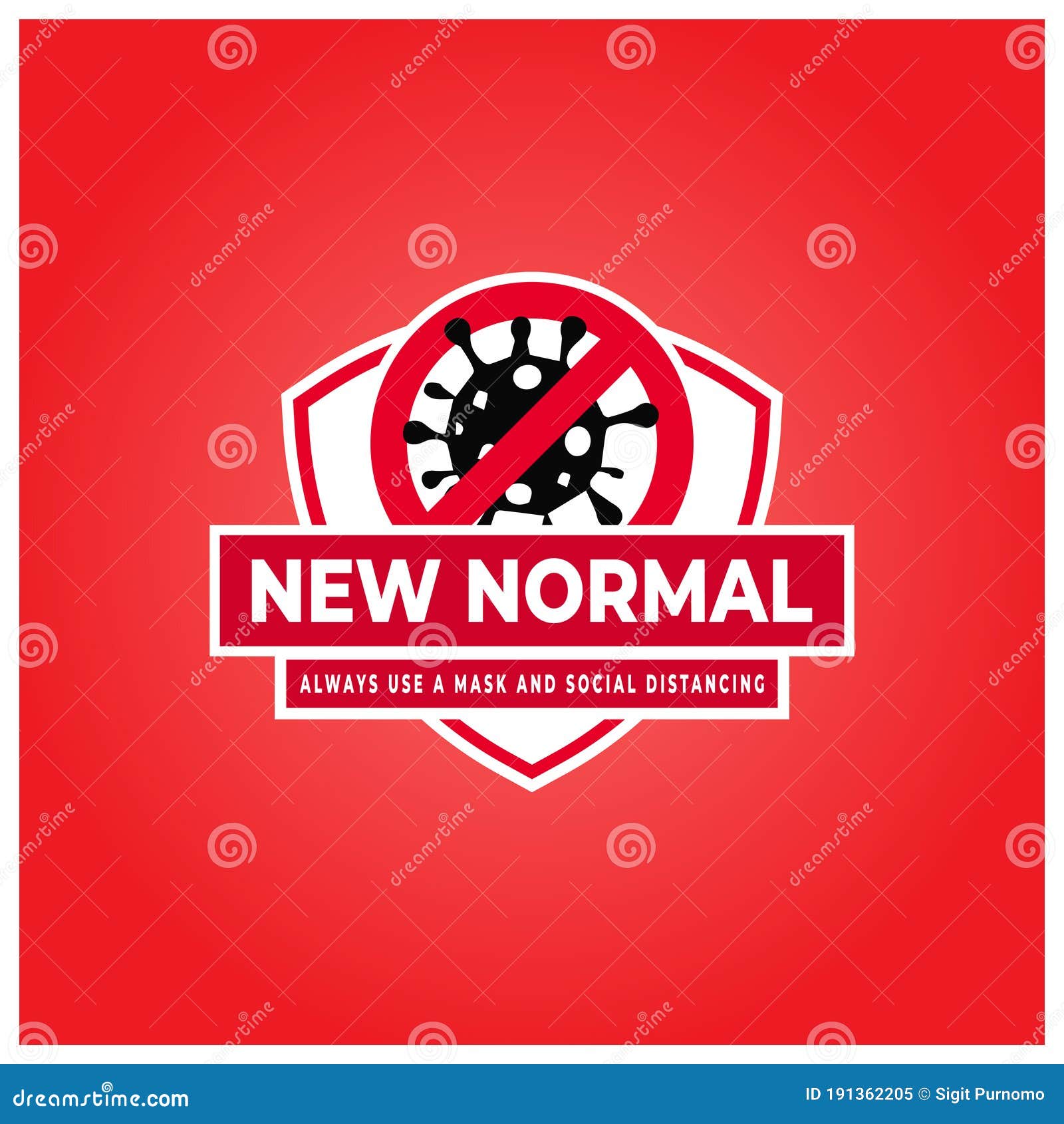 New Normal Icon Vector Illustration Stock Vector - Illustration of ...