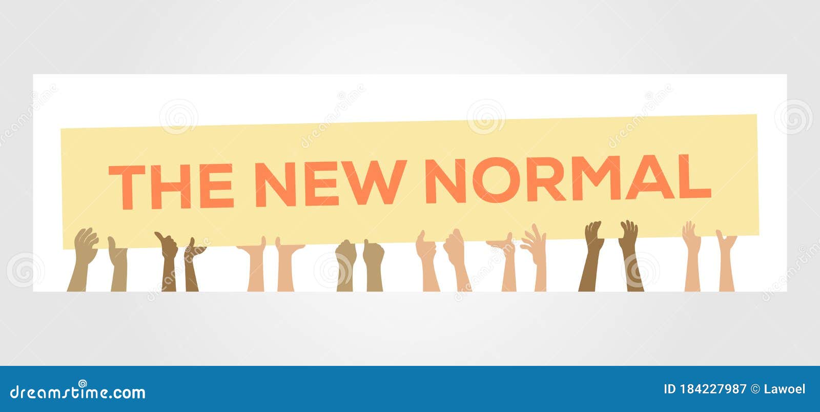 New Normal Illustration Background after Covid 19 Pandemic Vector ...