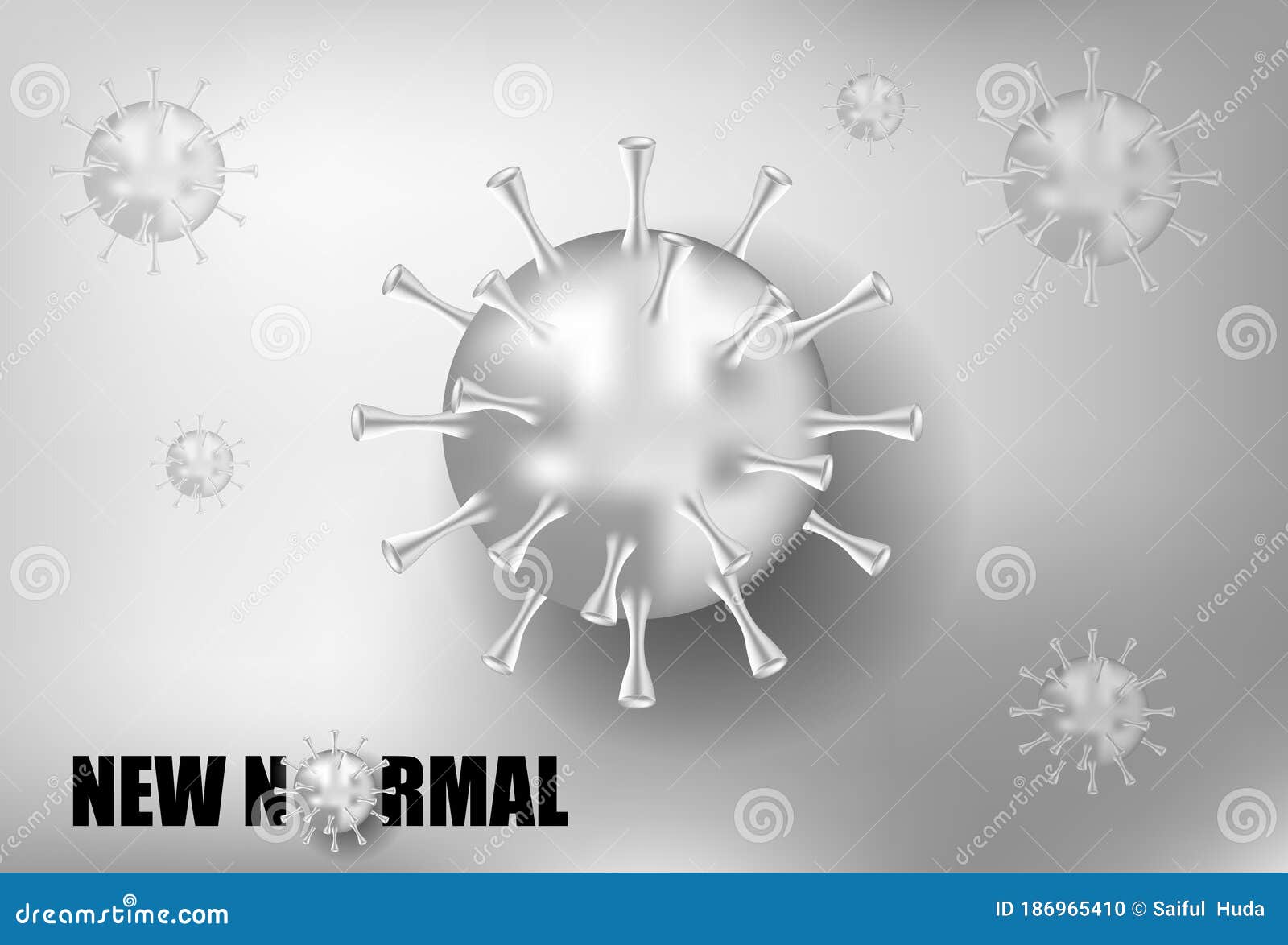 New Normal Logo Background Design Vector. Covid-19 Background Stock ...