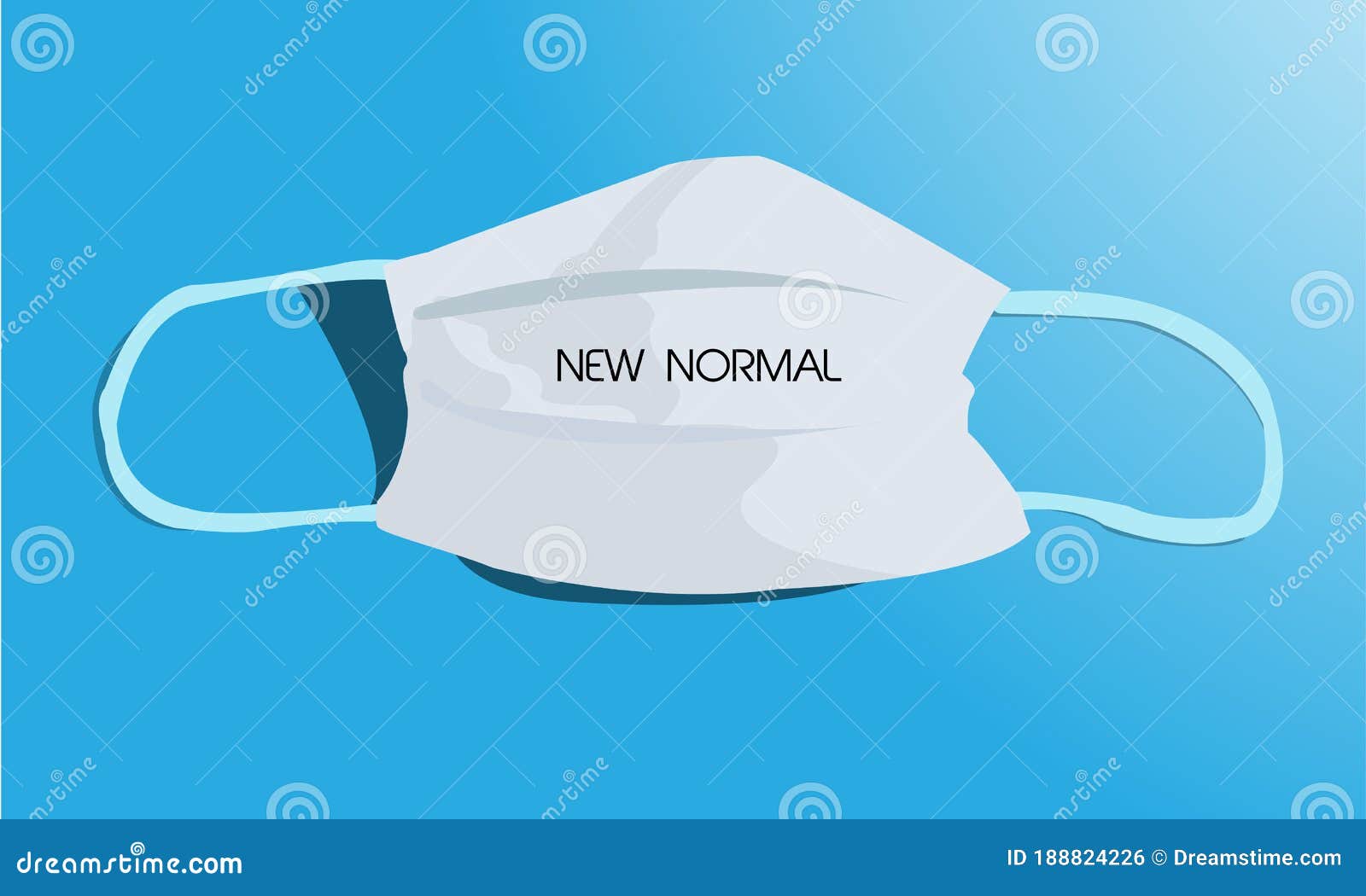 New Normal Masks Must Be Worn during Activity Stock Illustration ...