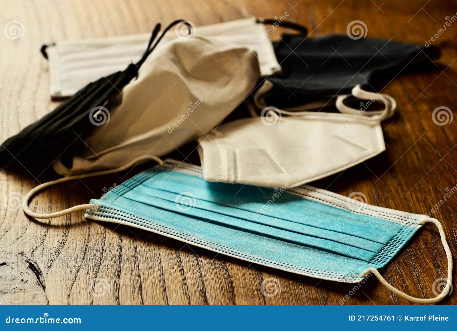 New Normal. Objects of Everyday Life after the Coronavirus. on Wooden ...