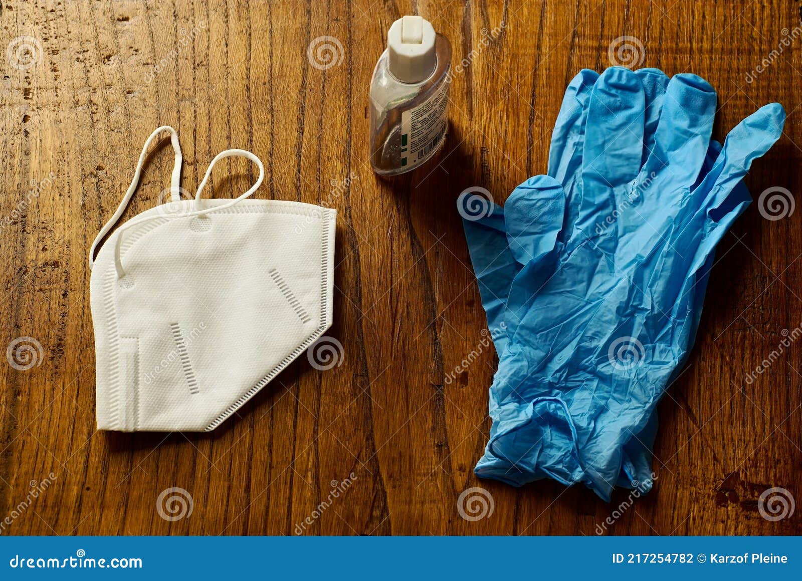 New Normal. Objects of Everyday Life after the Coronavirus. on Wooden ...