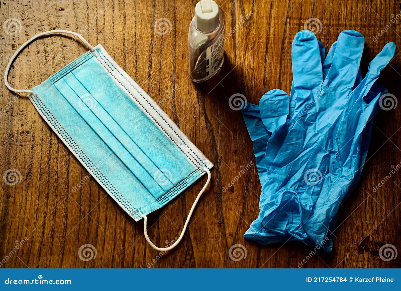 New Normal. Objects of Everyday Life after the Coronavirus. on Wooden ...