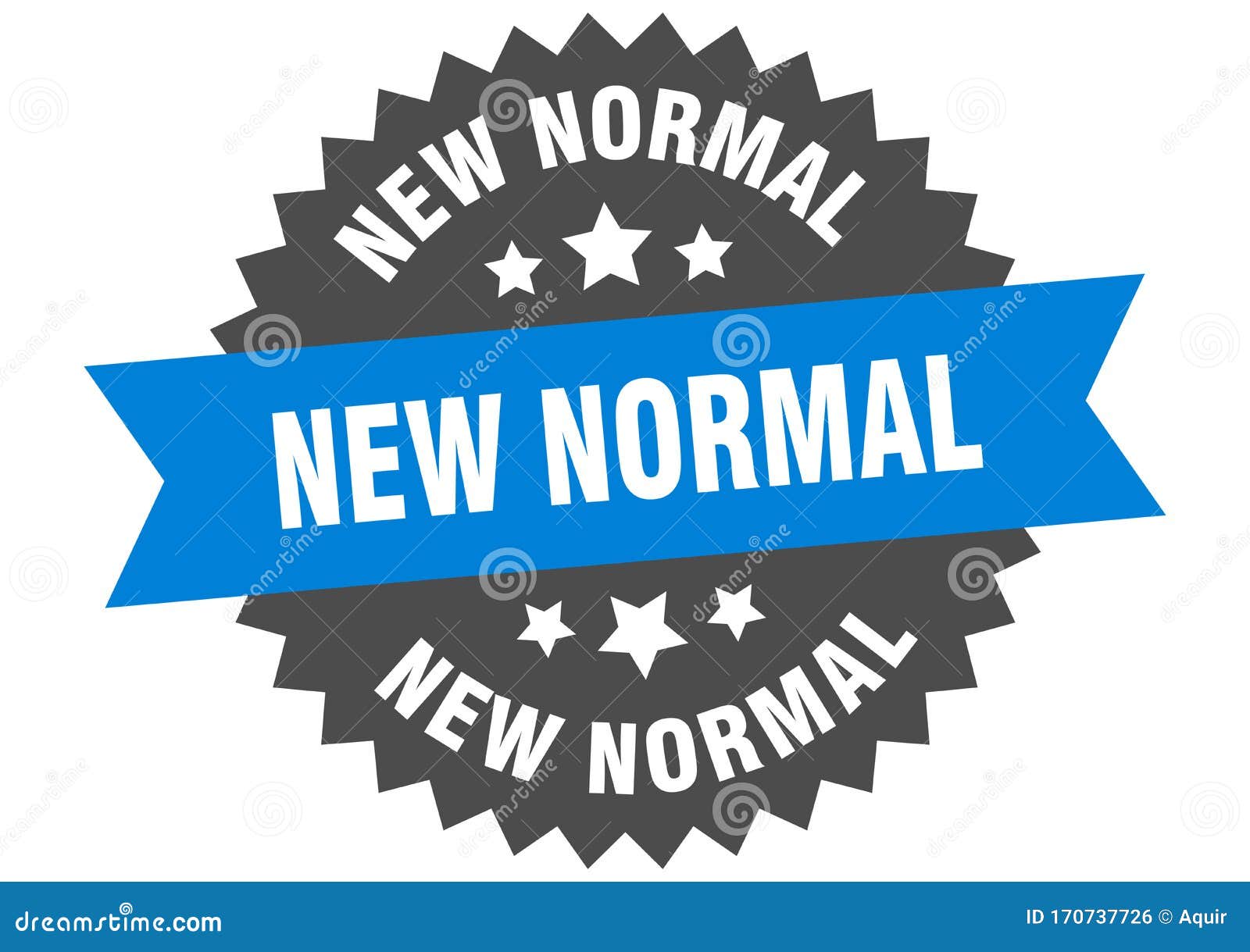 New Normal Sign. New Normal Circular Band Label. New Normal Sticker ...