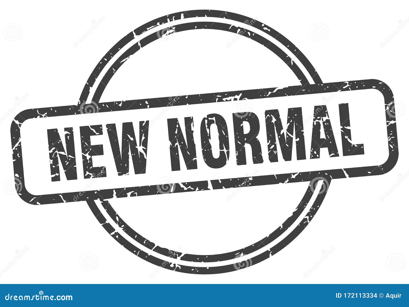 New Normal Stamp. New Normal Round Grunge Sign Stock Vector ...