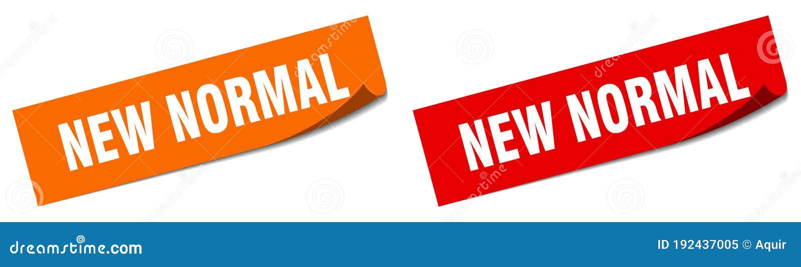 New Normal Sticker. New Normal Sign Set Stock Vector - Illustration of ...