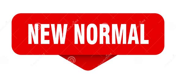 New Normal Sticker. New Normal Sign on Transparent Background Stock ...
