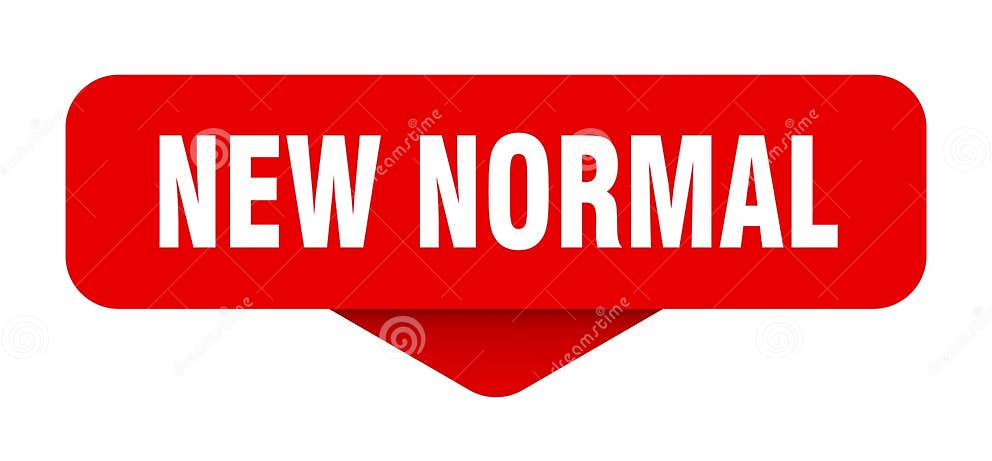 New Normal Sticker. New Normal Sign on Transparent Background Stock ...