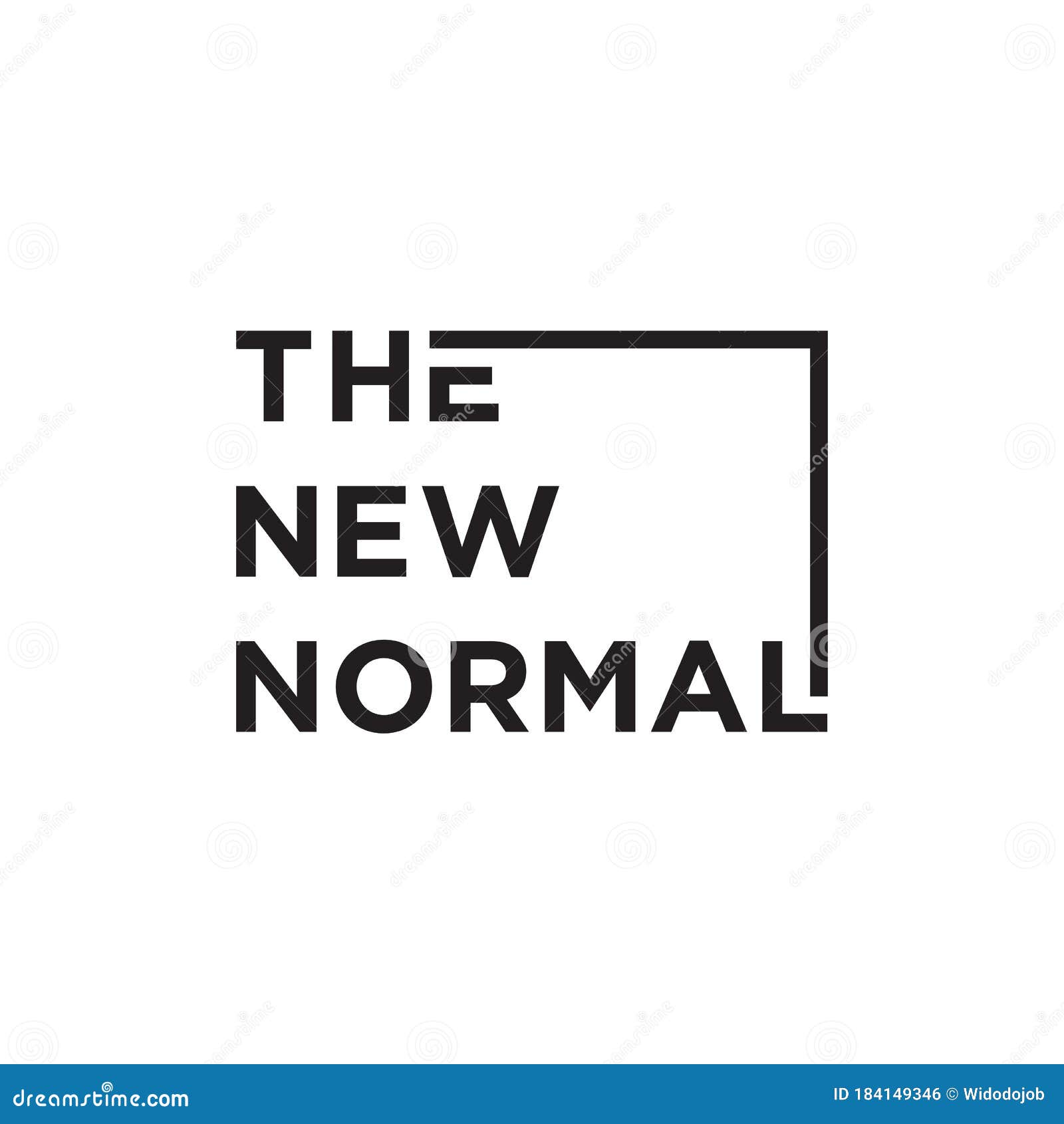 New Normal Text. Warning Sign. Black Yellow Caution Sign. New Normal ...