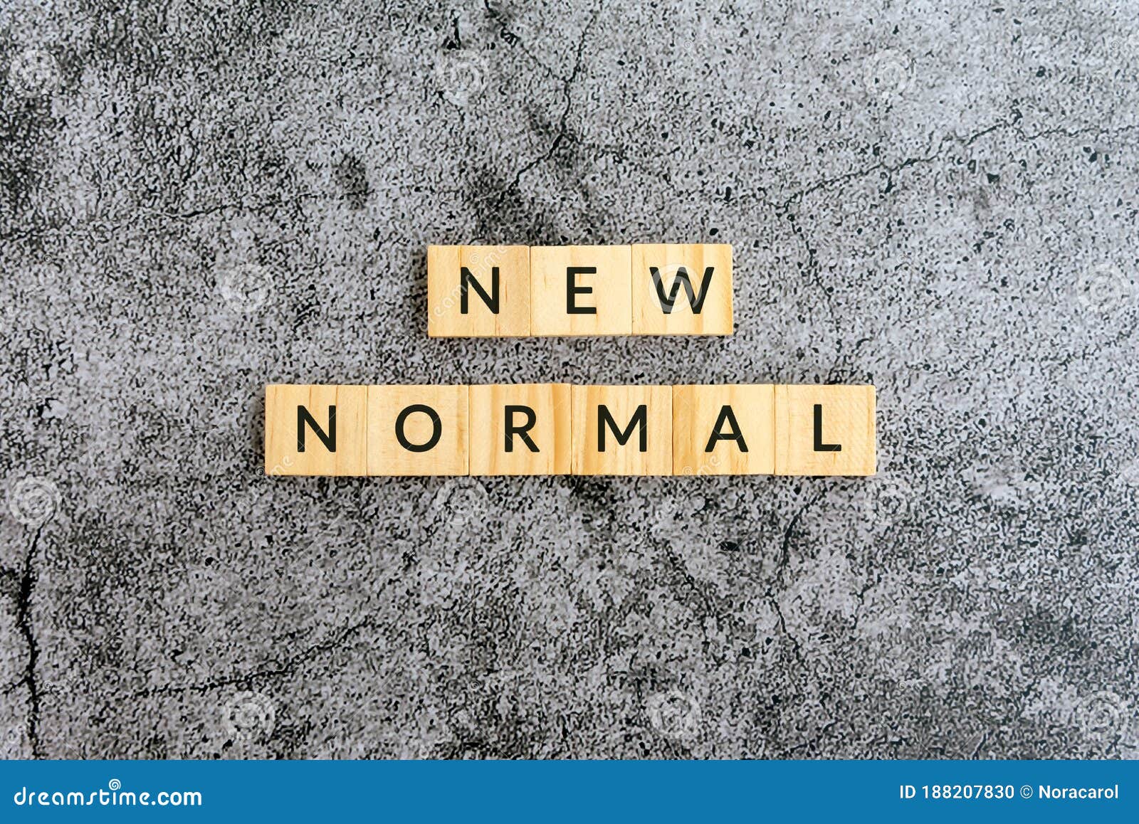 New Normal Text on Wooden Block Stock Photo - Image of conflict ...