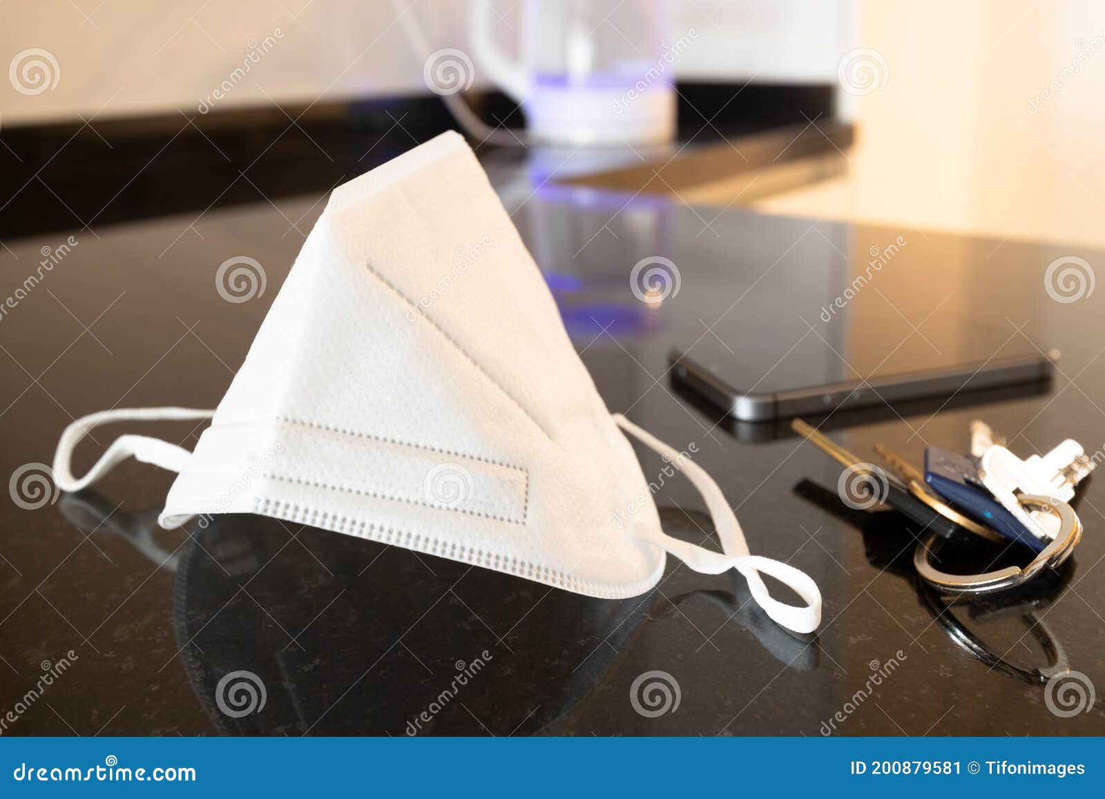 The New Normal of Using Face Mask Stock Image - Image of objects ...