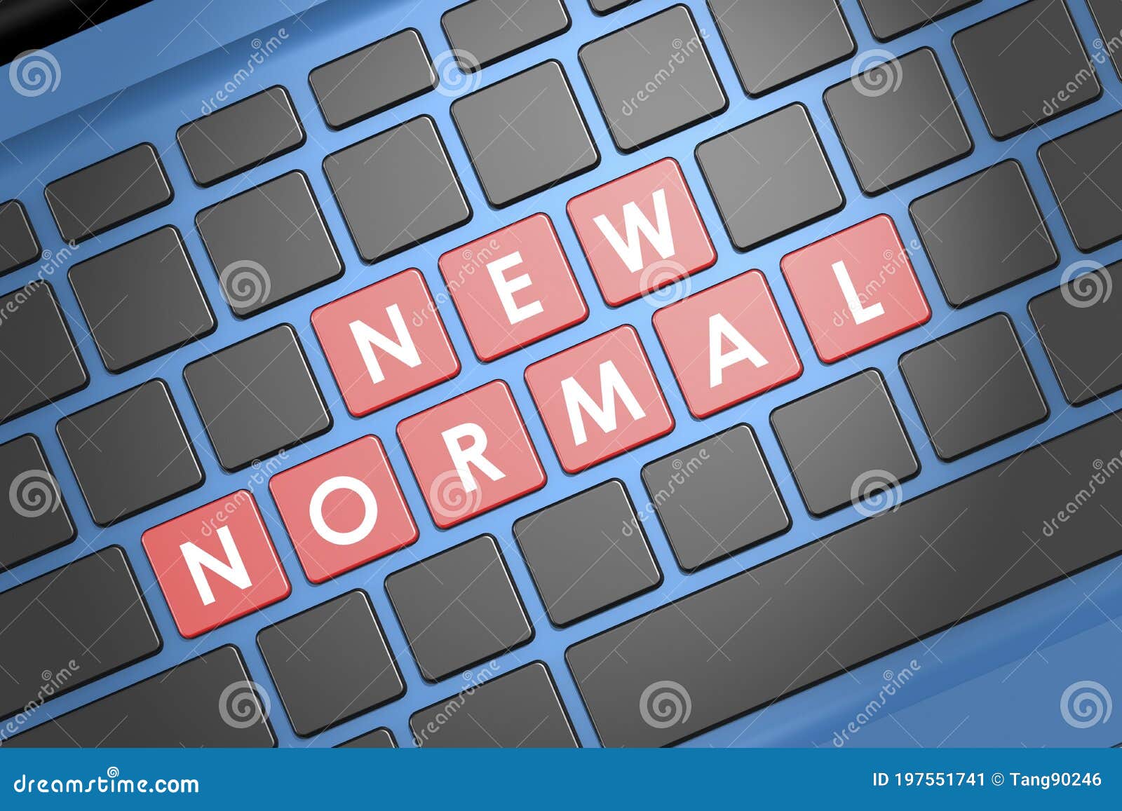 New Normal Word On Laptop Keyboard Stock Image | CartoonDealer.com ...