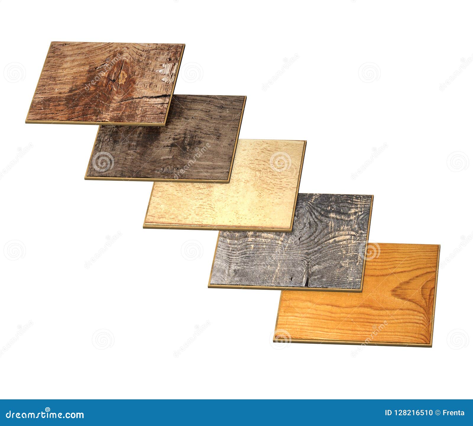 New Oak Parquet of Different Colors Stock Illustration - Illustration ...