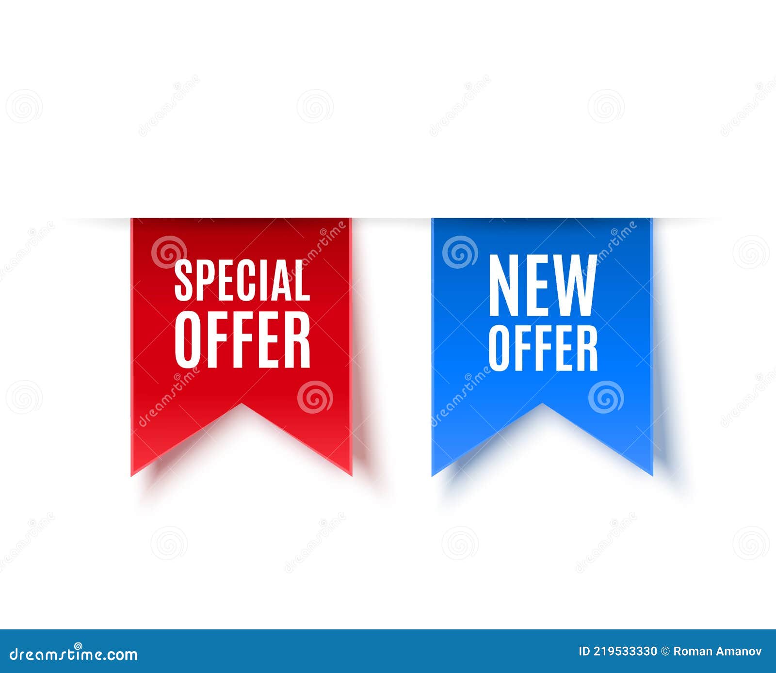 New Offer Tag Isolated. Vector Stock Vector - Illustration of template ...