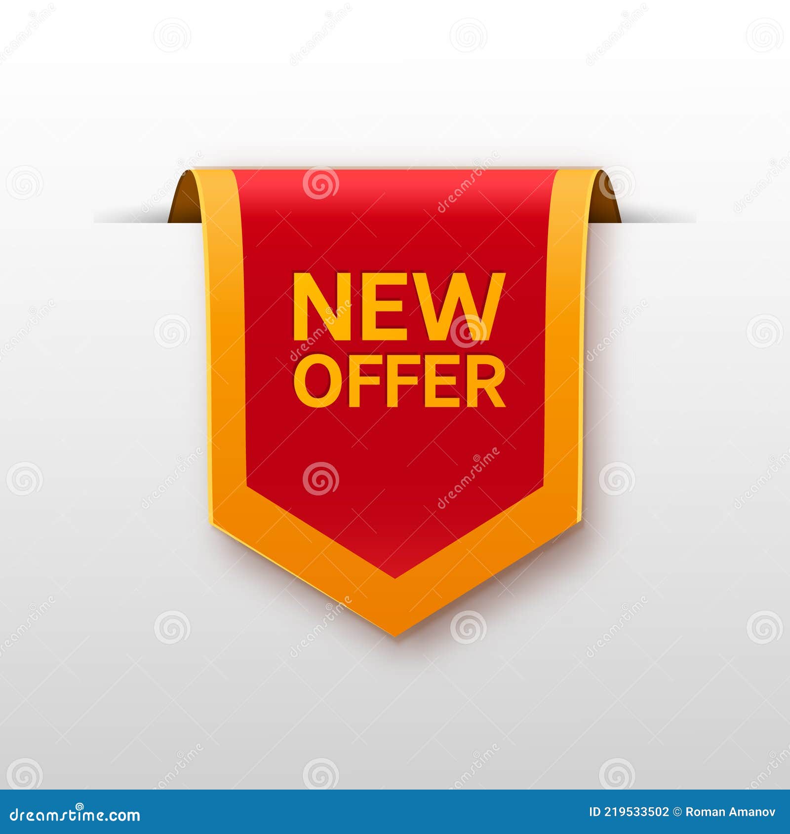 New Offer Tag Isolated. Vector Stock Vector - Illustration of isolated ...