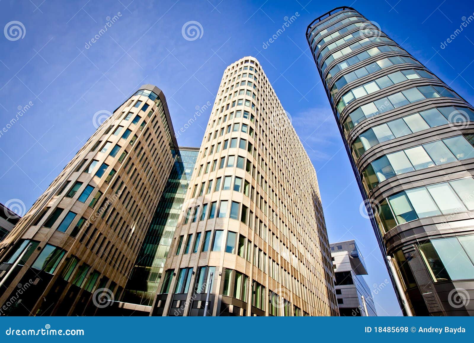 New office building stock photo. Image of buildings, blue - 18485698