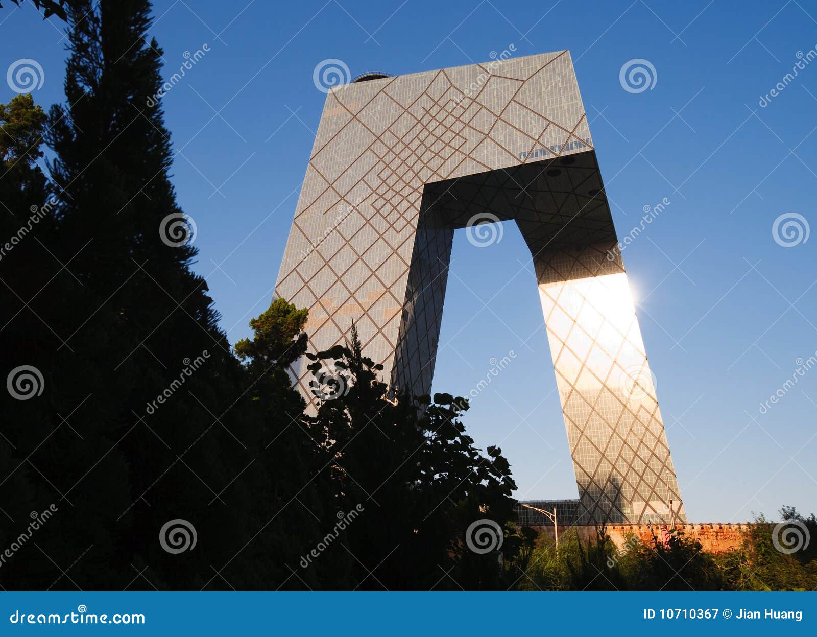 The New Office Building of CCTV 2 Stock Image - Image of architecture ...