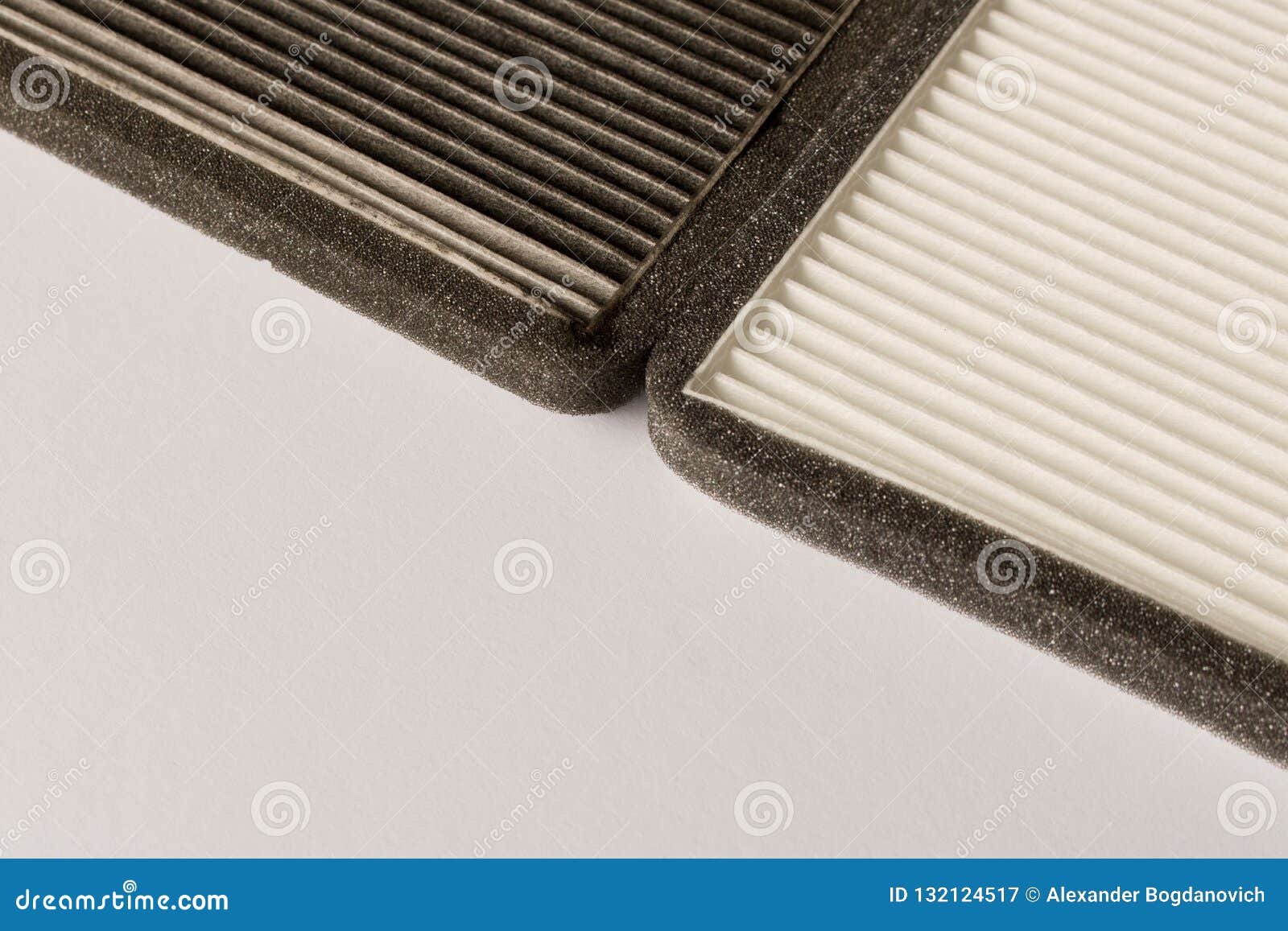 New and Old Car Air Filter. Close Up Stock Image - Image of passenger ...