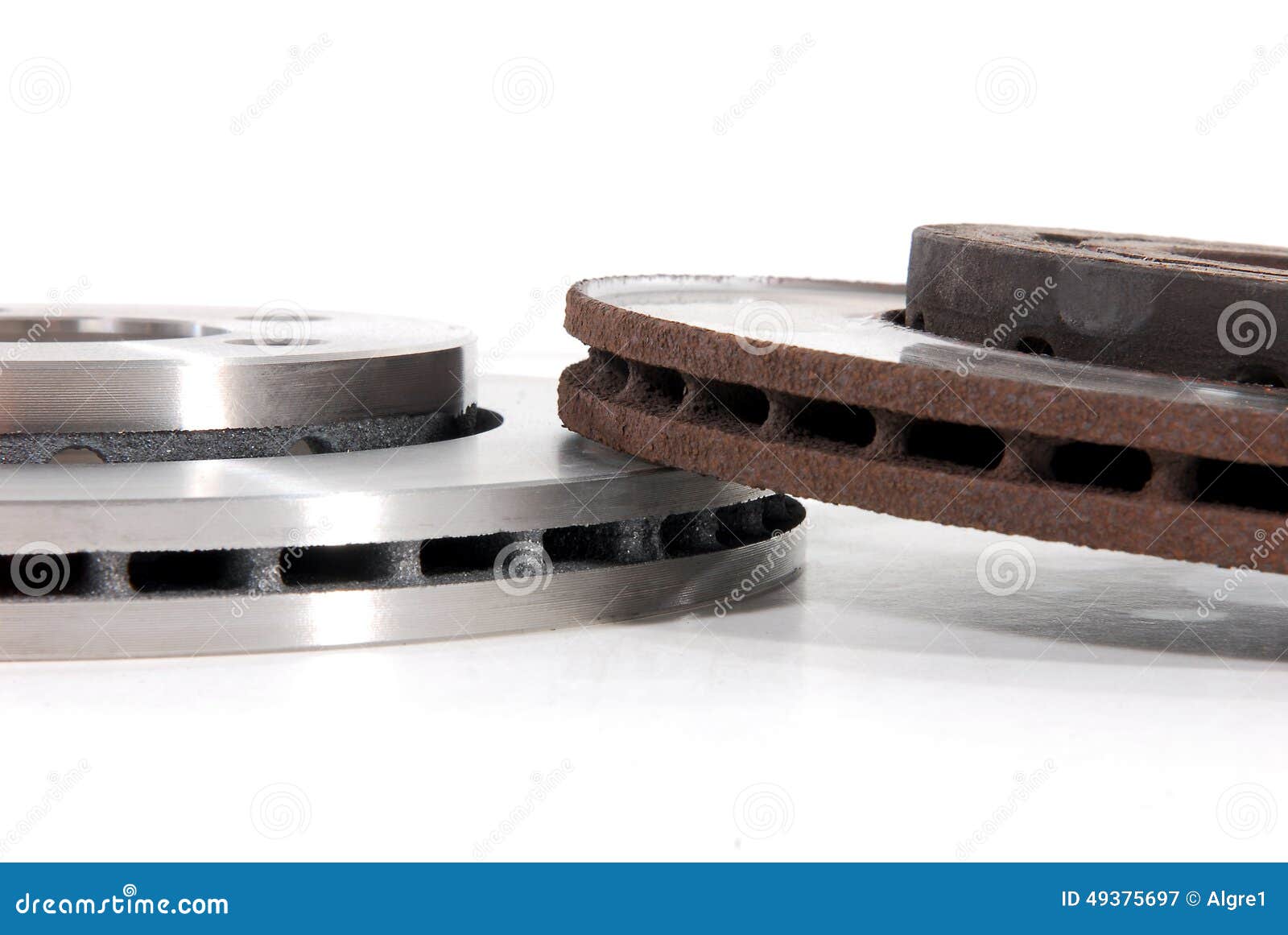 New and Old Disk Brake Rotors Stock Image - Image of industry ...
